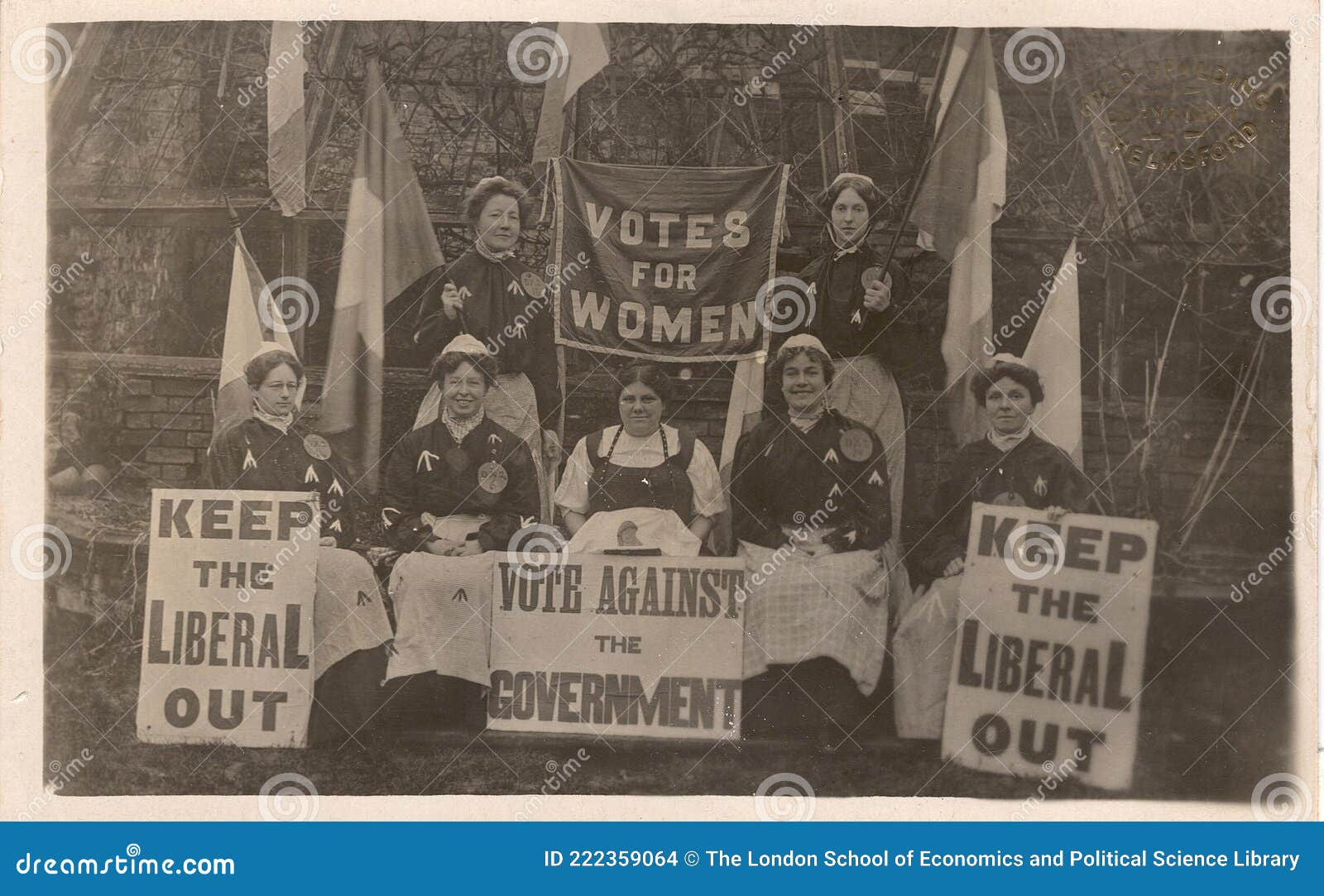 Suffragettes Demonstrating At A By-election Picture. Image: 222359064