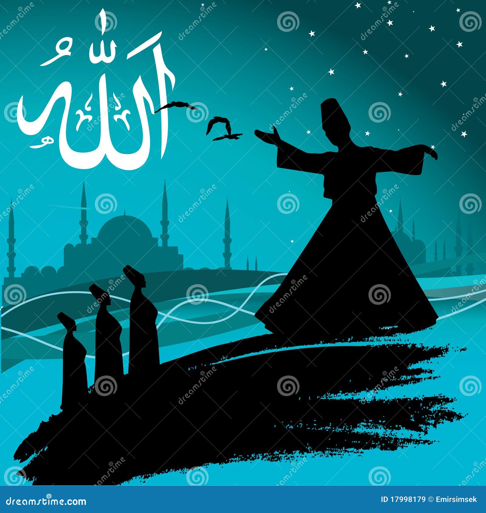 Sufism stock vector. Illustration of tradition, culture - 17998179