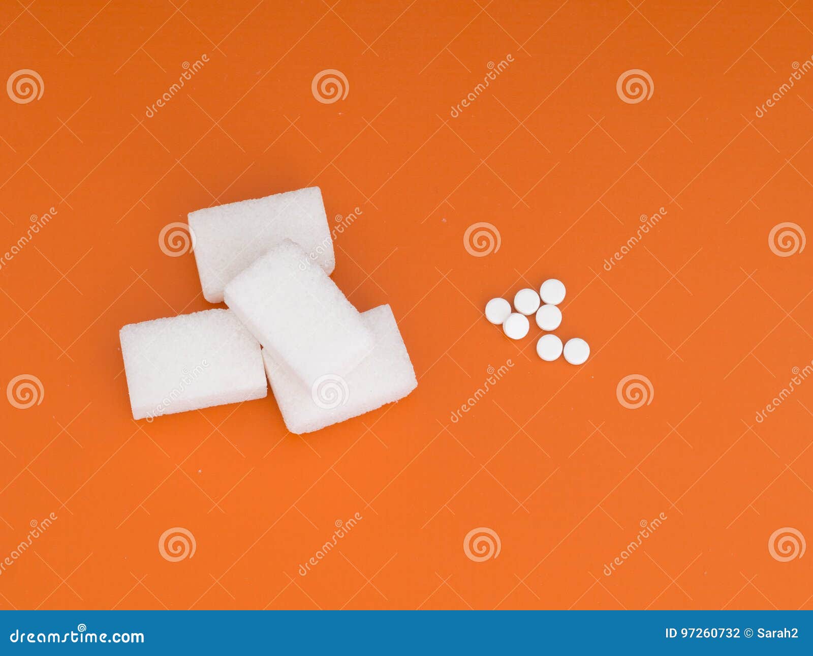 Sugar or Artificial Sweetener Aspartame. Stock Photo - Image of macro ...