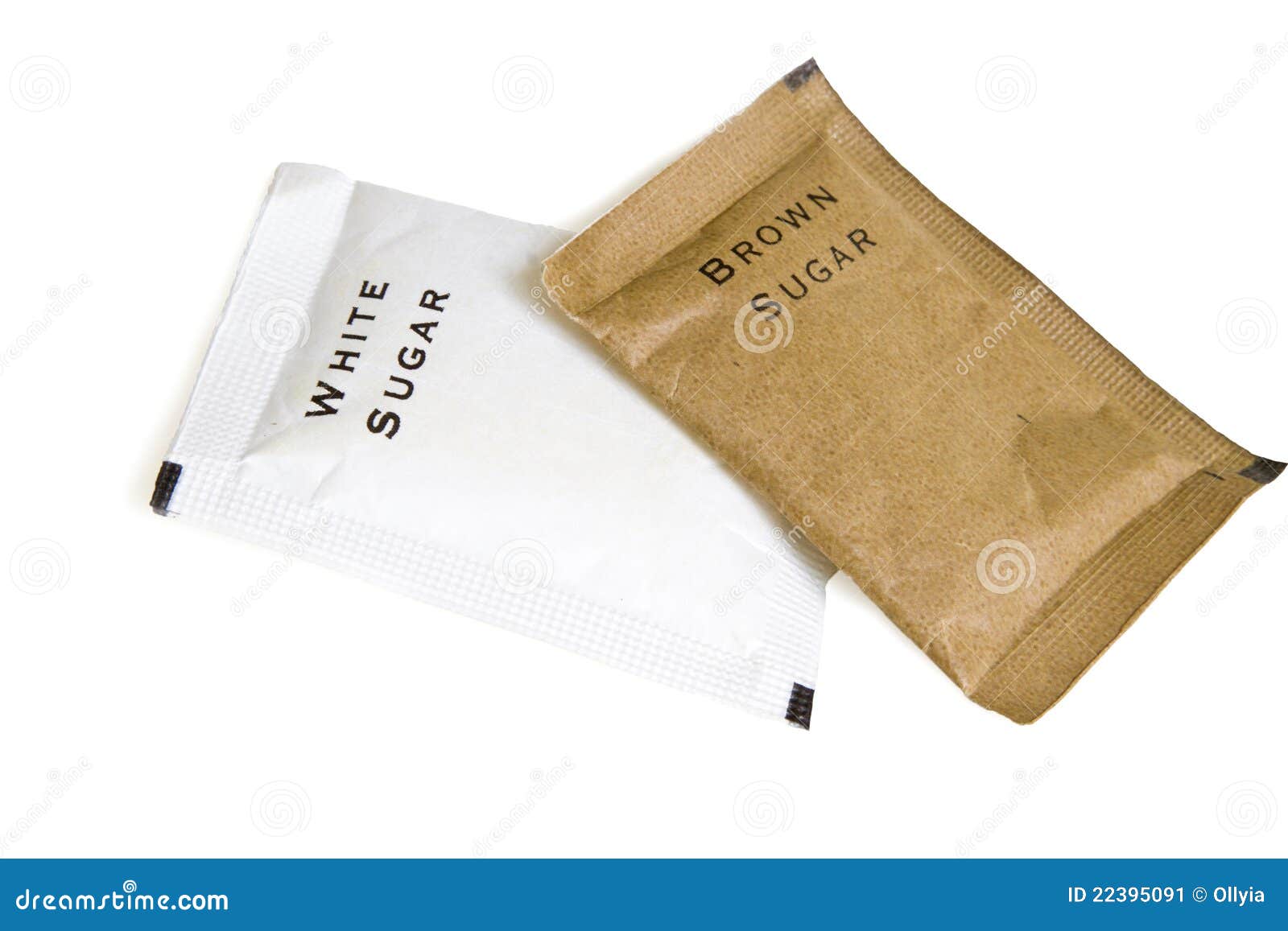 Sugar bags stock image. Image of brown, sugar, isolated - 22395091