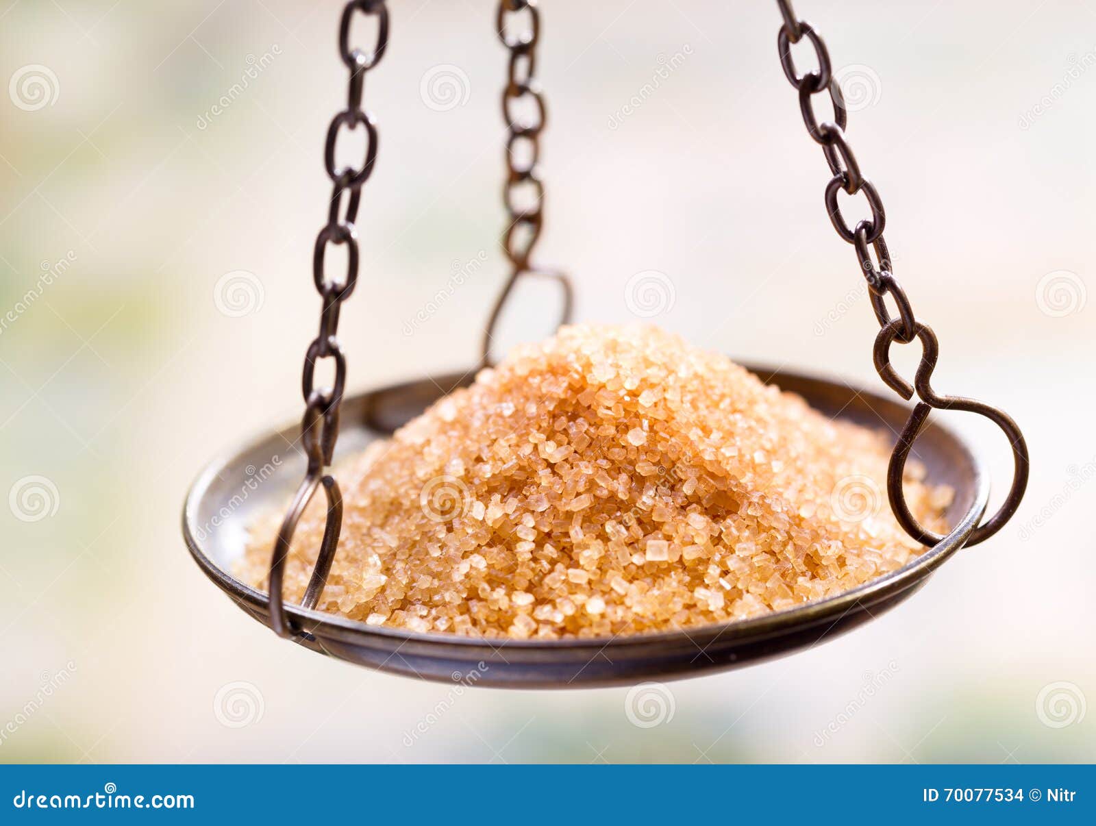 Sugar in balance scale stock photo. Image of retro, brown - 70077534