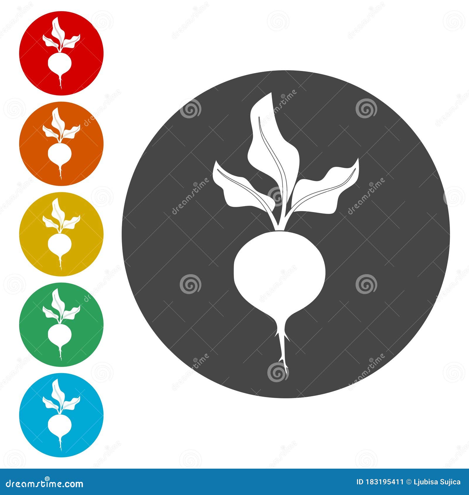 Sugar beet icon stock vector. Illustration of design - 183195411