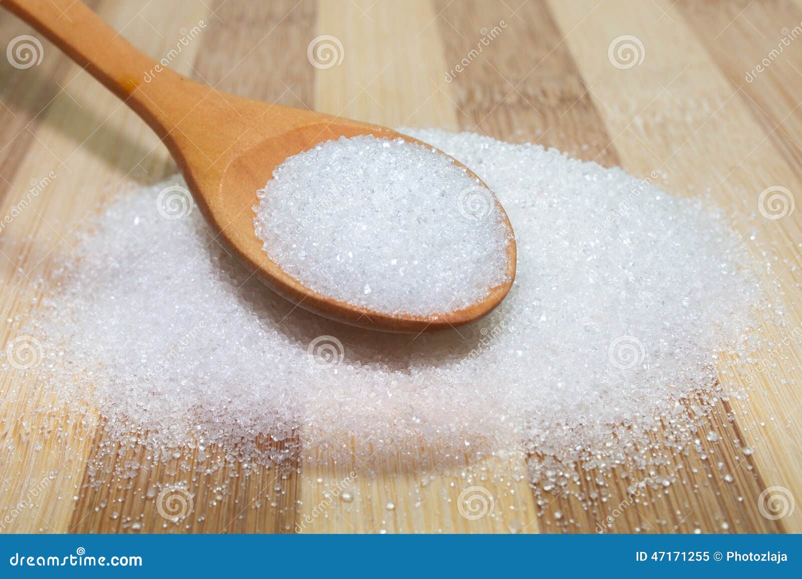 Sugar on the Board and Spoon Stock Image - Image of breakfast, crystal ...