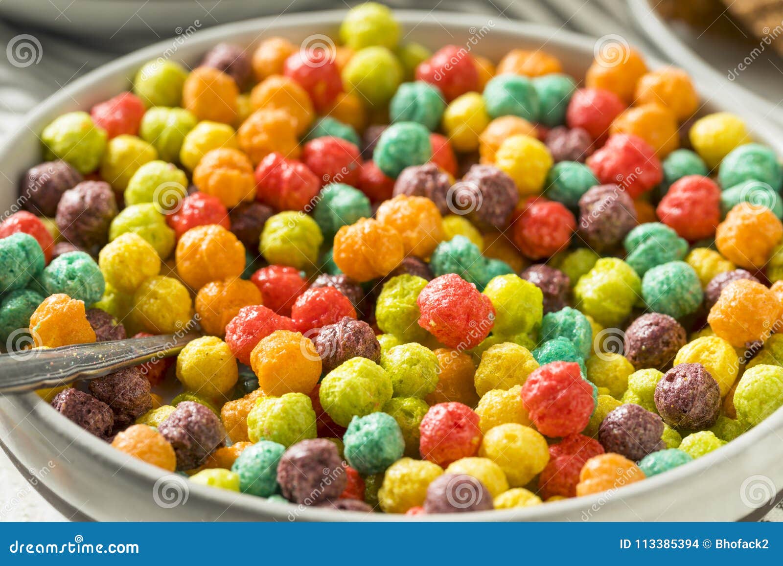 Sugar Breakfast Cereal Colorido Foto de archivo - Imagen de cabritos ...