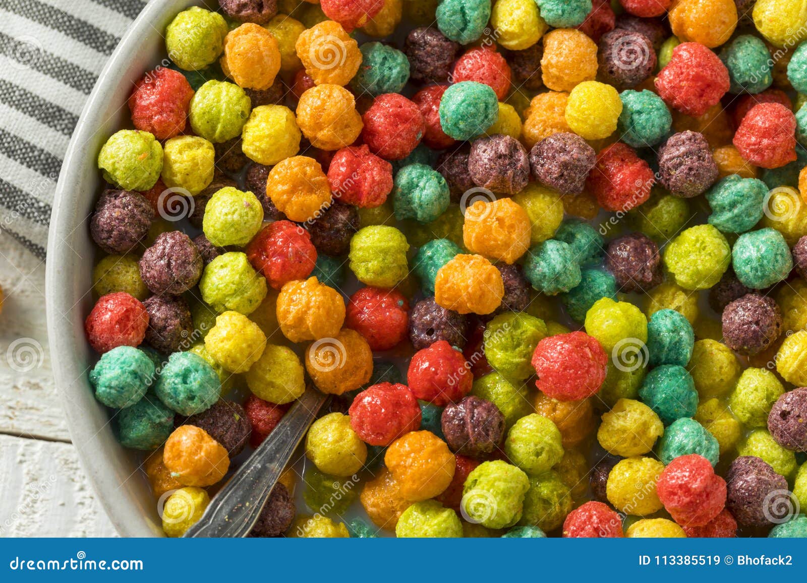 Sugar Breakfast Cereal Colorido Imagen de archivo - Imagen de alimento ...