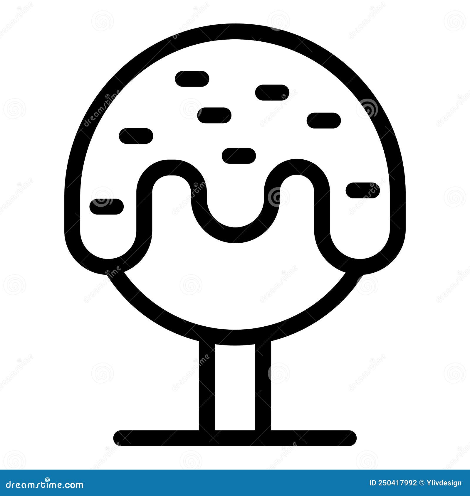 Sugar Cake Pop Icon Outline Vector. Candy Art Stock Vector ...