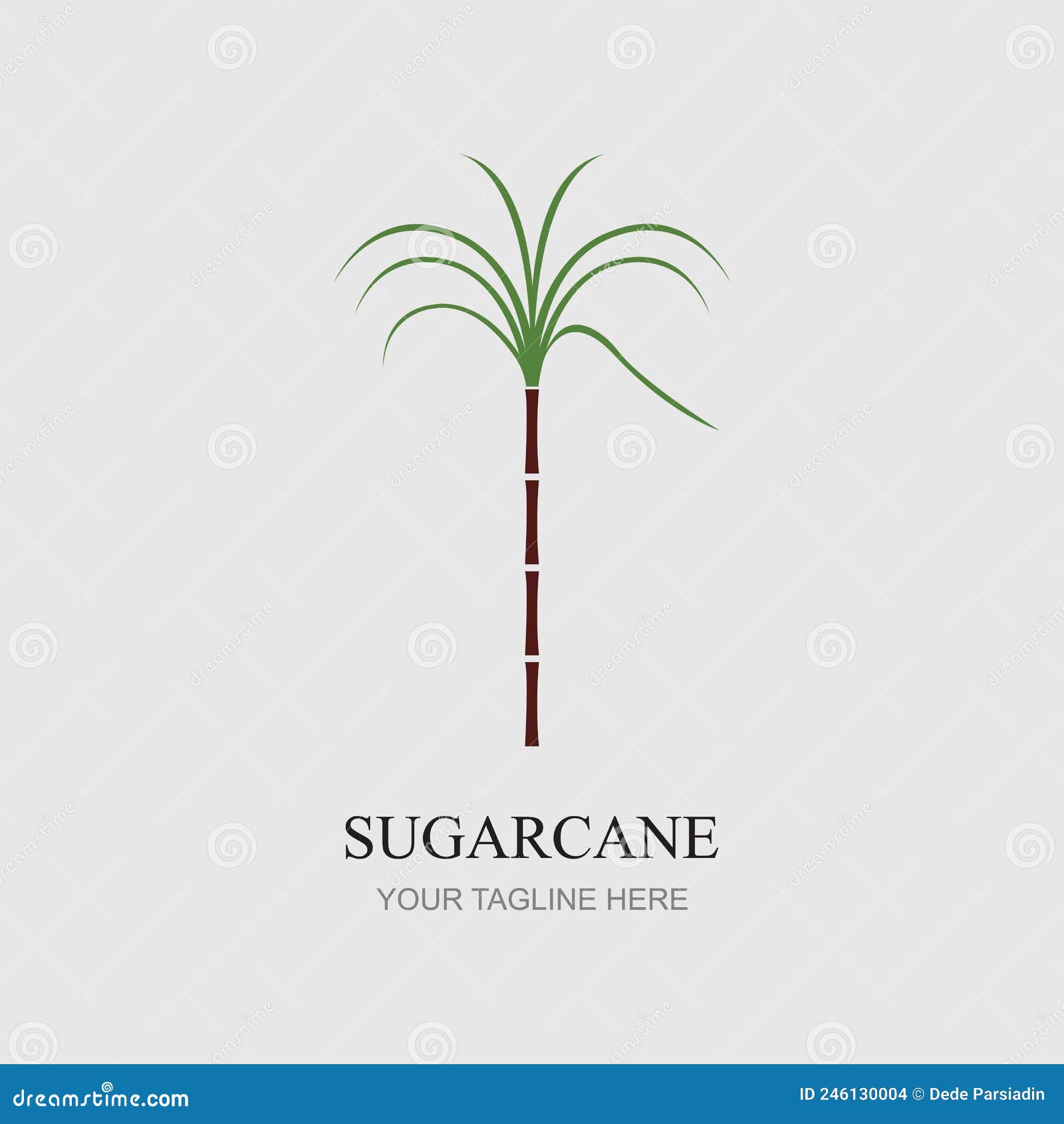 Sugar Cane Logo Icon Symbol Vector Illustration Design Template Stock ...