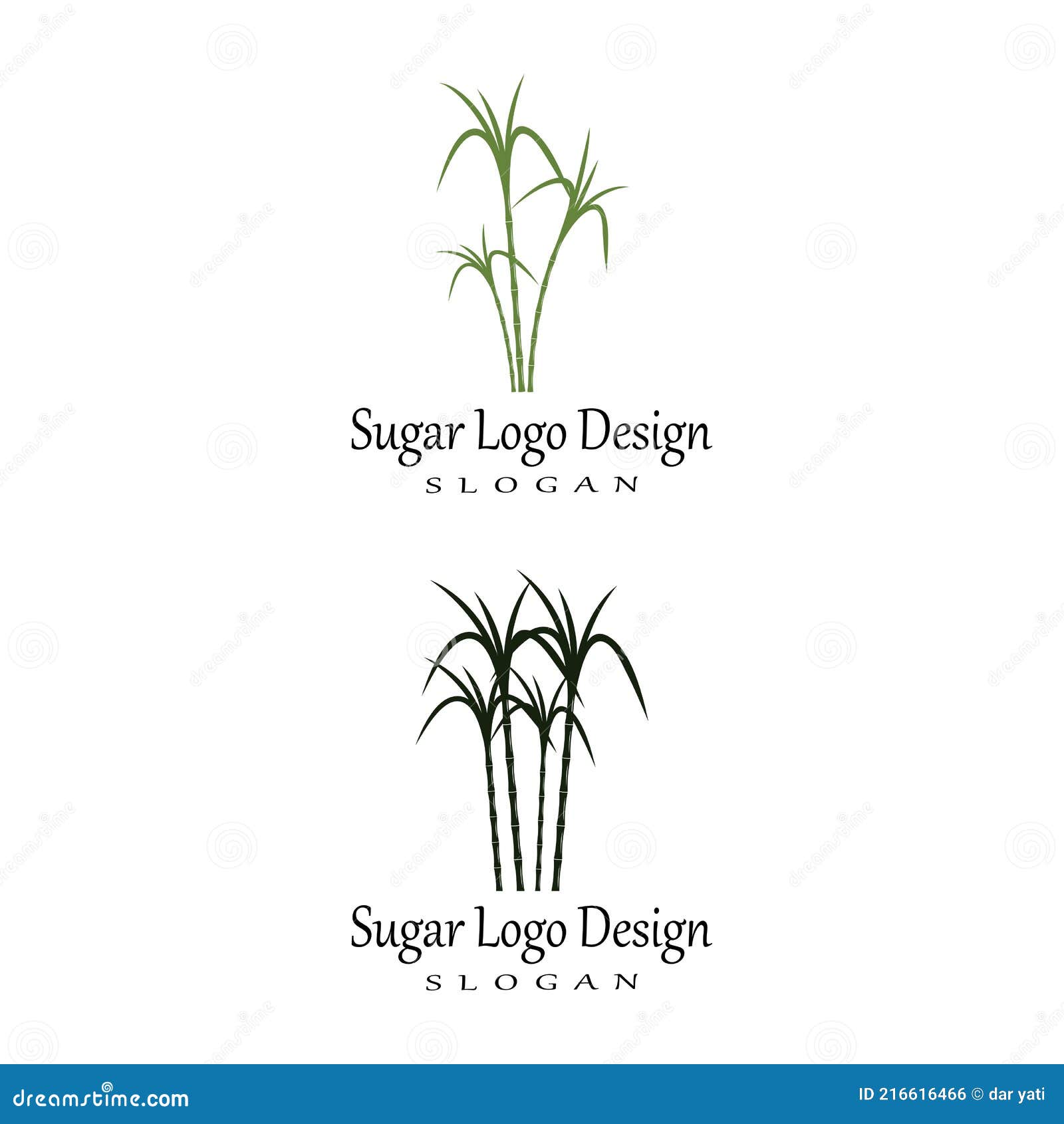 Sugar Cane Logo Template Vector Symbol Nature Stock Vector ...