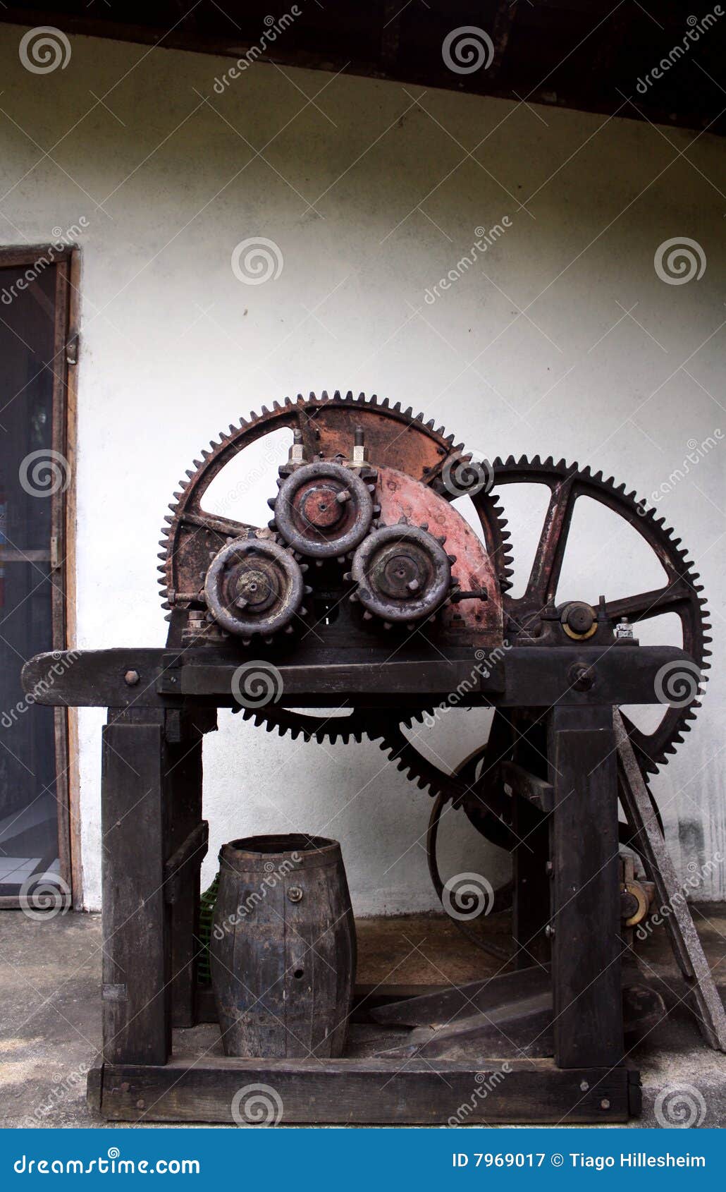 Sugar cane mash machine stock image. Image of hard, brazil - 7969017