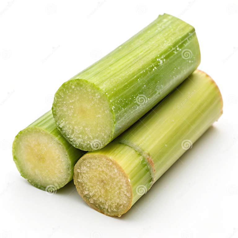 Sugar Cane Segment Isolated on Transparent Background Stock ...