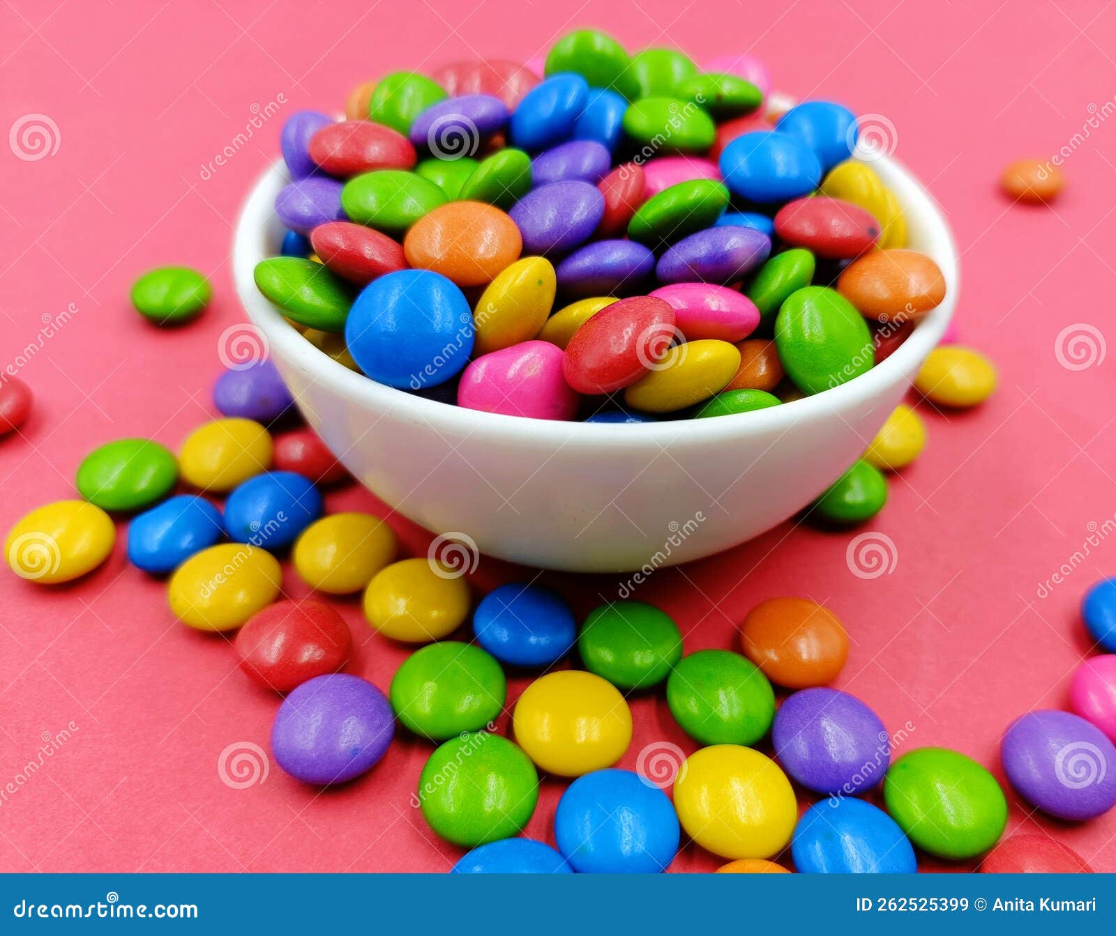 Sugar Coated Chocolate Gems Candy Stock Image - Image of sweets, meal ...