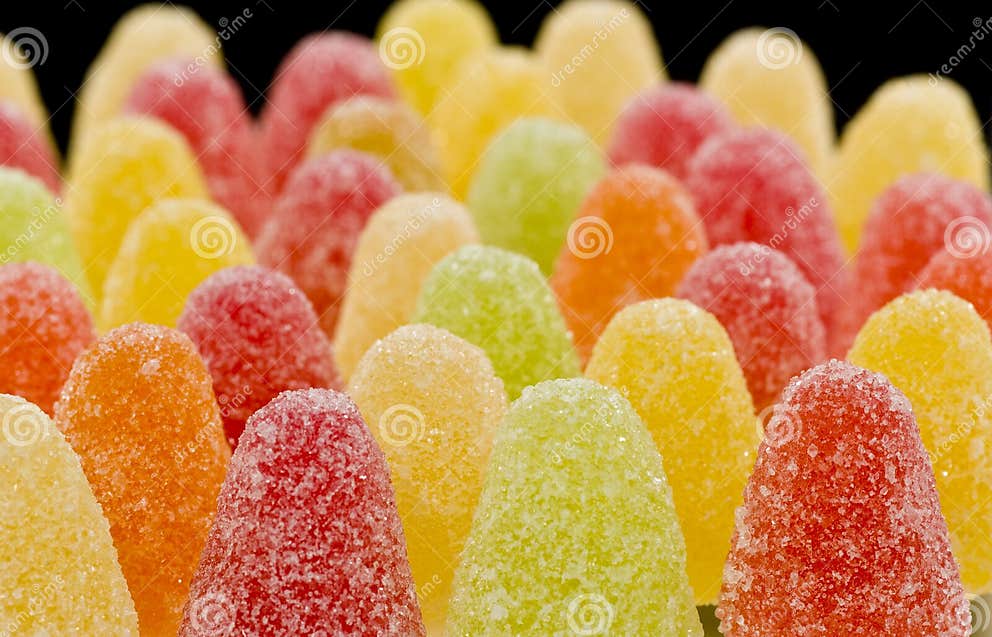 Sugar Coated Colored Soft Sweets Stock Image - Image of close, kids ...