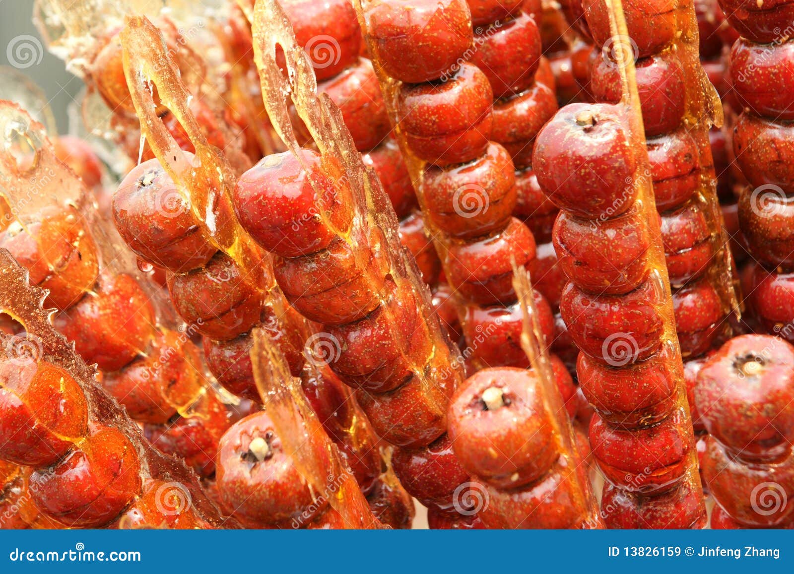 Sugar-coated haws stock image. Image of dessert, bunches - 13826159