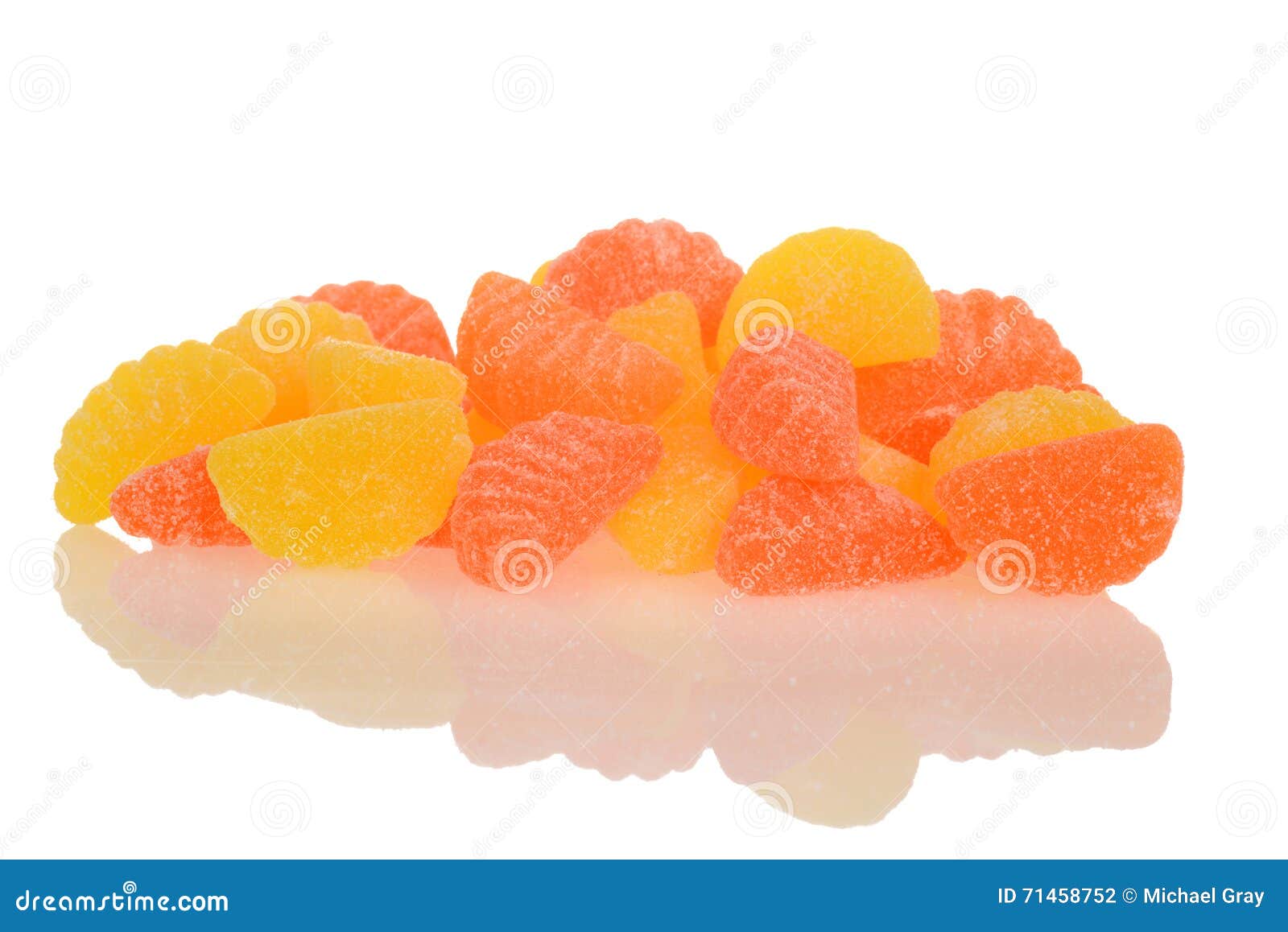Sugar Coated Orange and Lemon Candy Stock Photo - Image of colourful ...