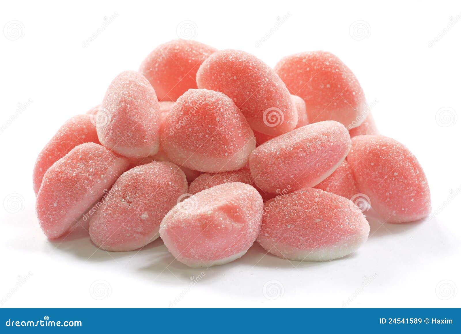 Sugar Coated Pink Gummies stock image. Image of candy - 24541589