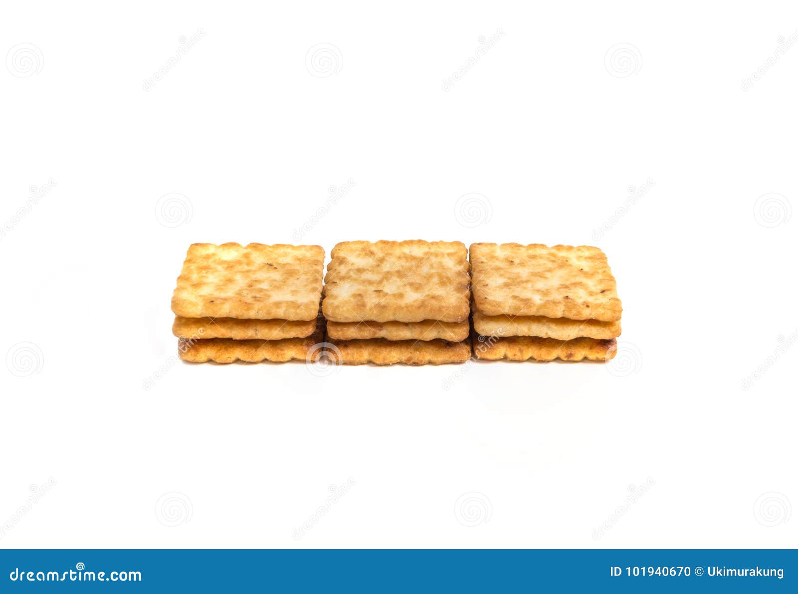 Sugar Crackers Three Pieces Stacked Three Stack Stock Photo - Image of ...