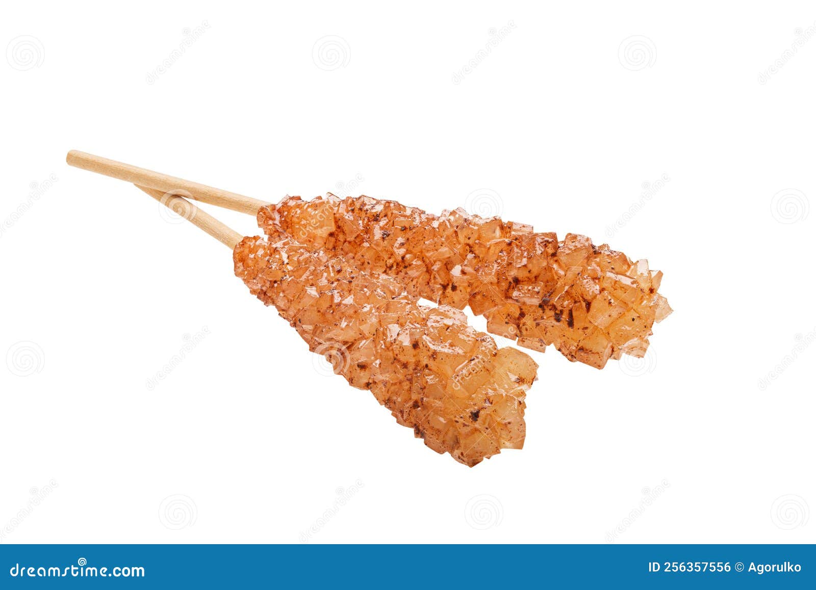 Sugar Crystal Sticks Isolated on White Background Stock Photo - Image ...