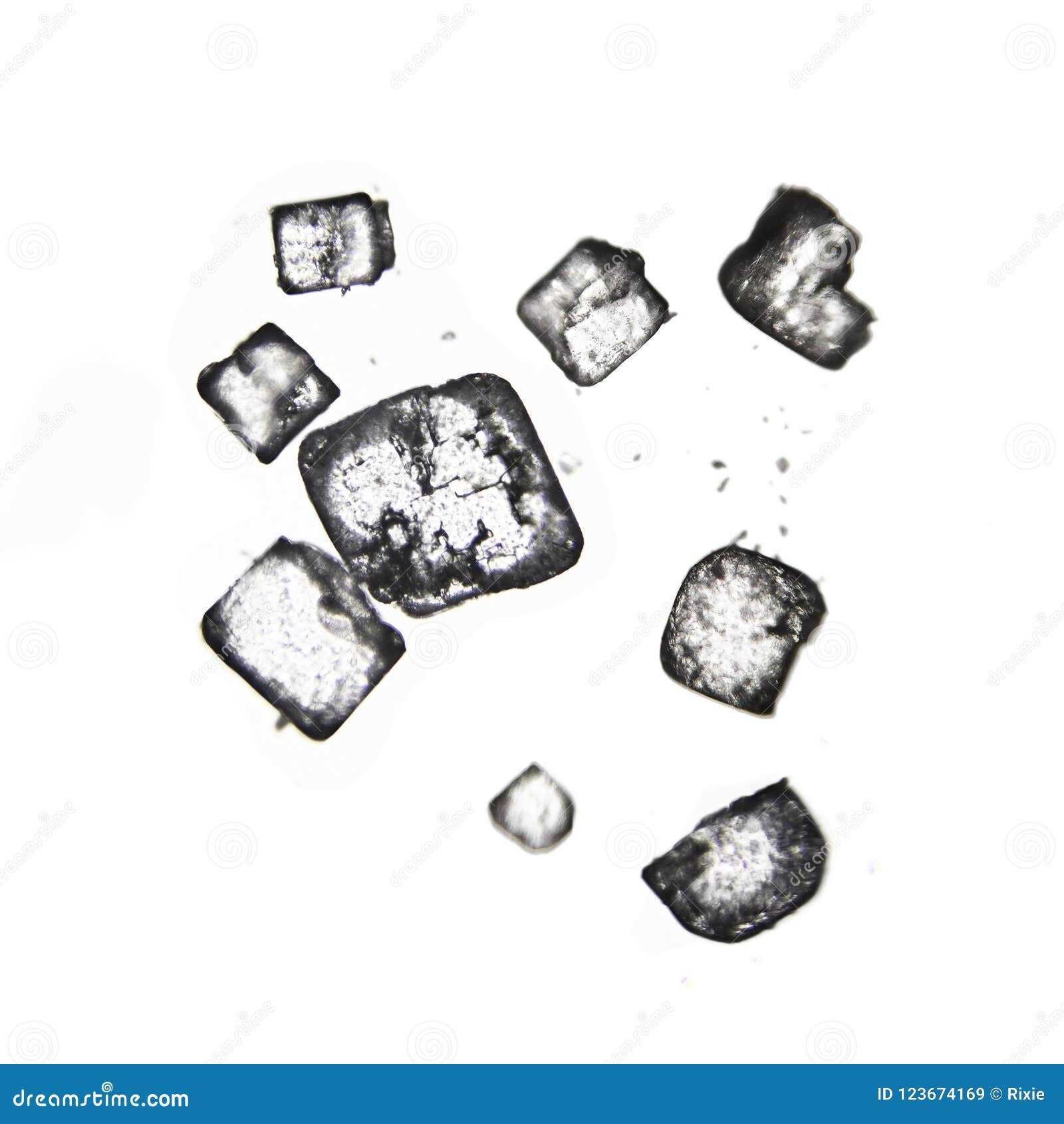 Sugar Crystals through a Microscope Stock Image - Image of scientific ...
