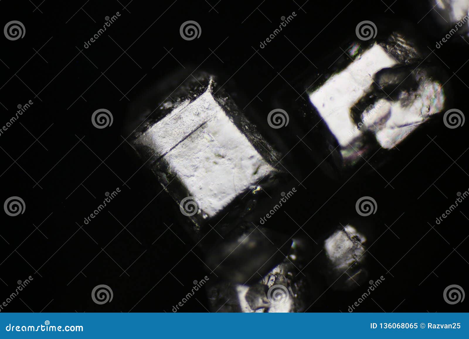 Sugar Crystals Under Polarized Light Microscope Stock Image - Image of ...