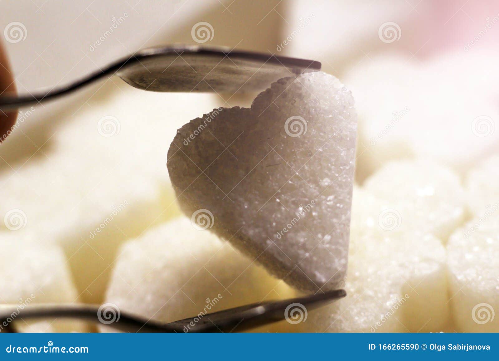 Sugar, Sugar Cube, Heart Object Stock Photo - Image of eating, excess ...