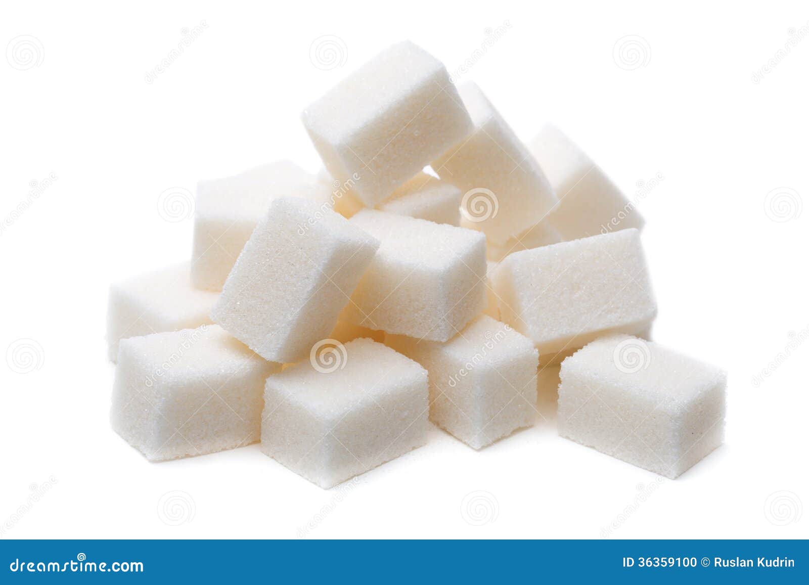 Sugar Cube Isolated on a White Background Stock Photo - Image of ...