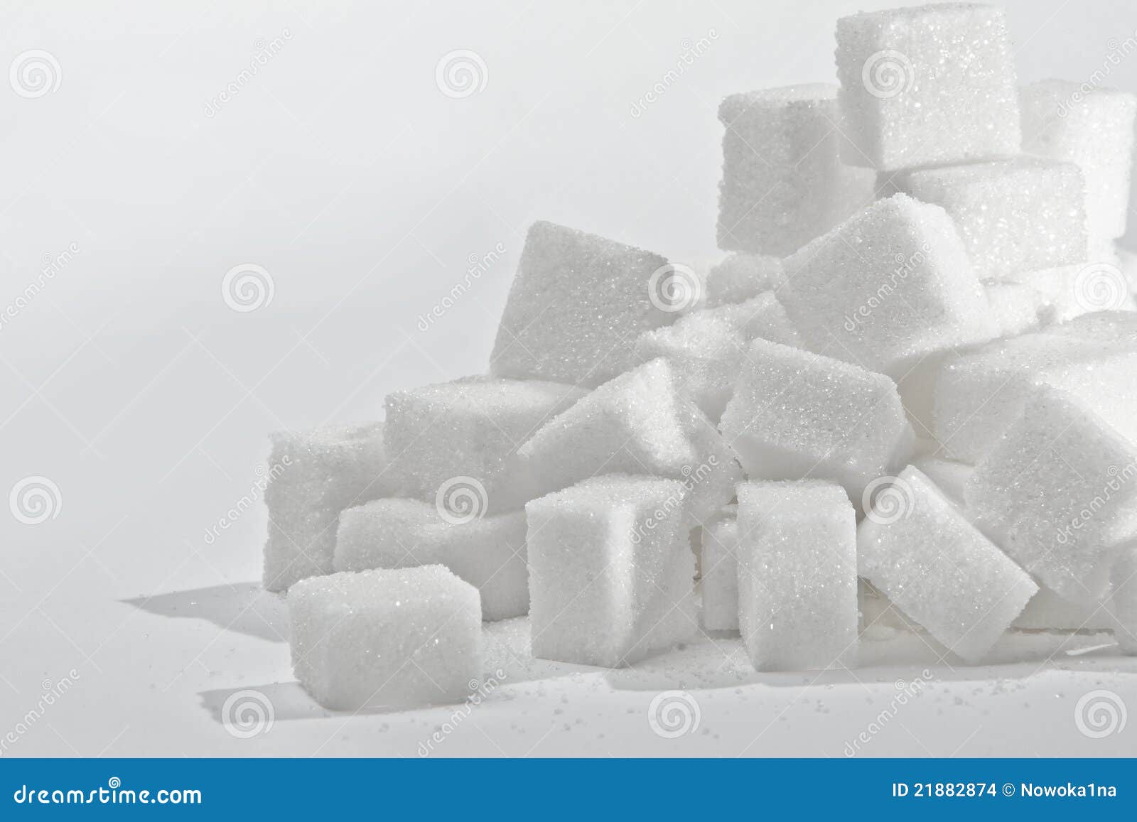 Sugar cubes. stock photo. Image of pile, closeup, glucose - 21882874