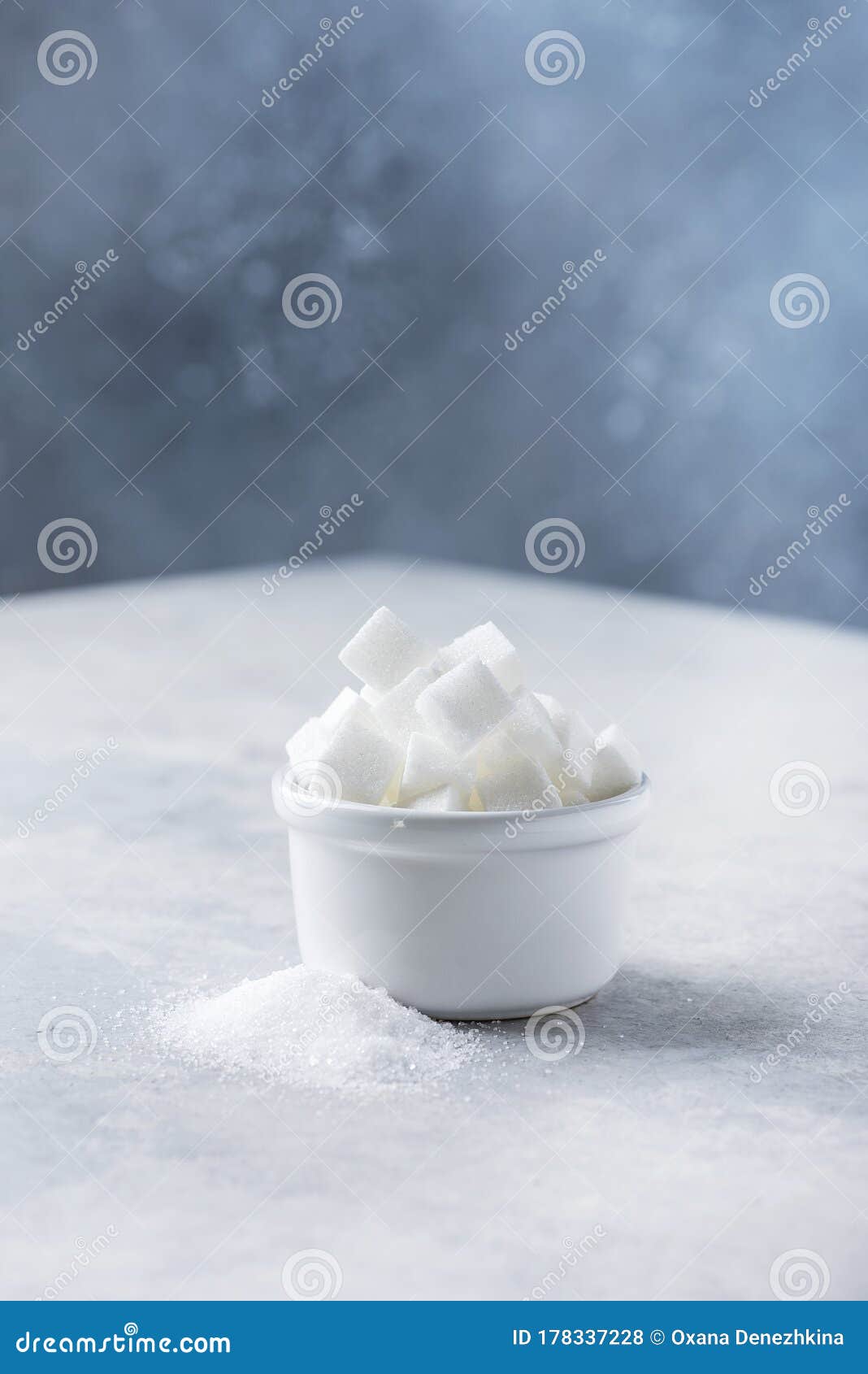 Sugar Cubes and Grain of Sugar Stock Photo - Image of detail, grain ...