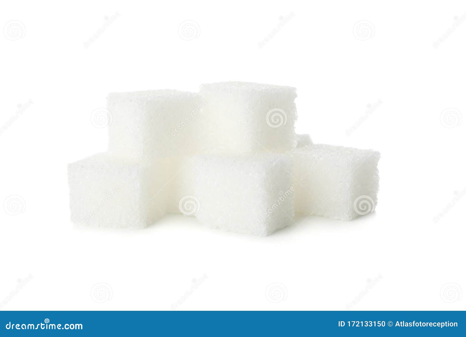 Sugar Cubes Isolated on White Background Stock Photo - Image of cube ...