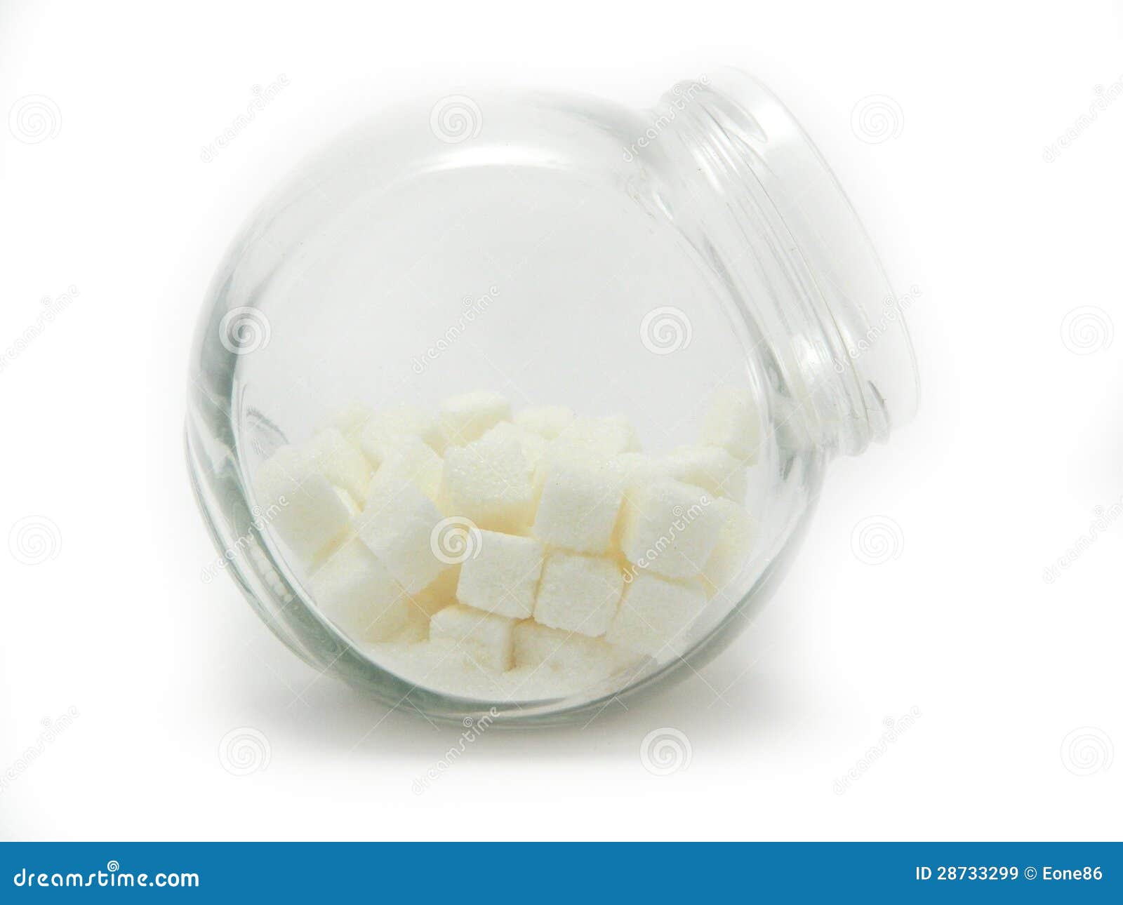 Sugar cubes in a jar stock image. Image of four, cheap - 28733299