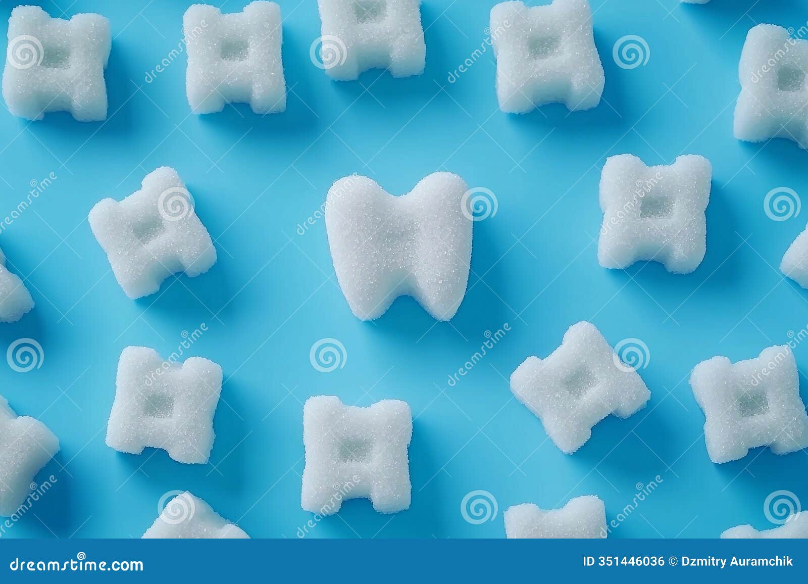 Sugar Cubes are Positioned To Look Like Teeth, with Brown Sugar ...