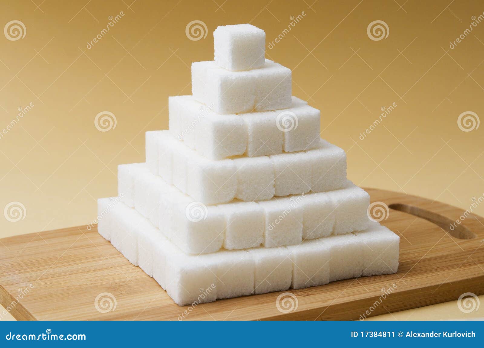 Brown Sugar Cube Pyramid