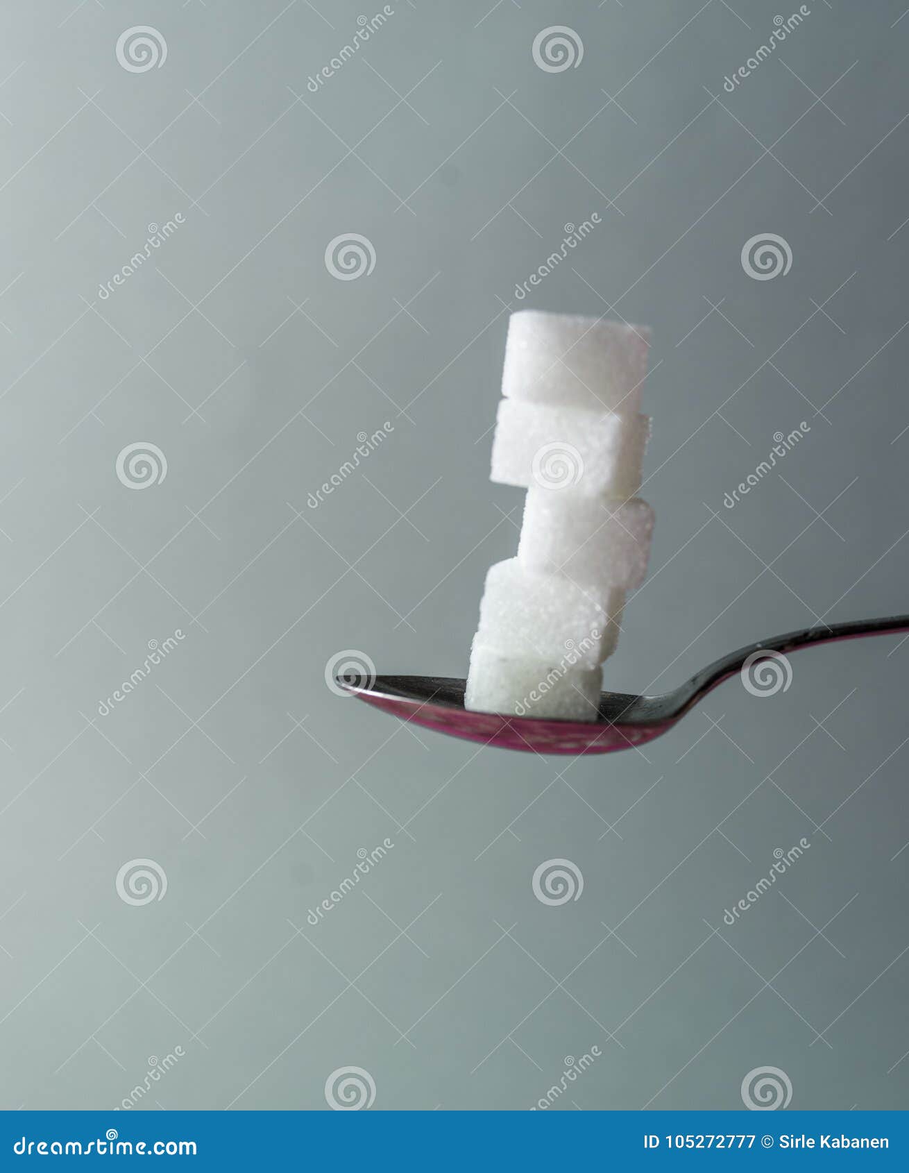 Sugar cubes on spoon stock image. Image of color, chewy - 105272777