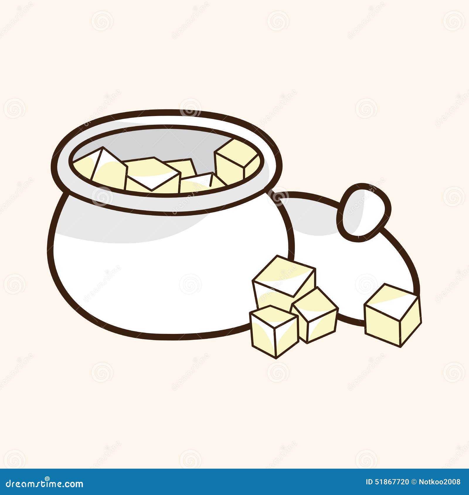 Sugar Cubes Theme Elements Vector,eps Stock Vector - Illustration of ...