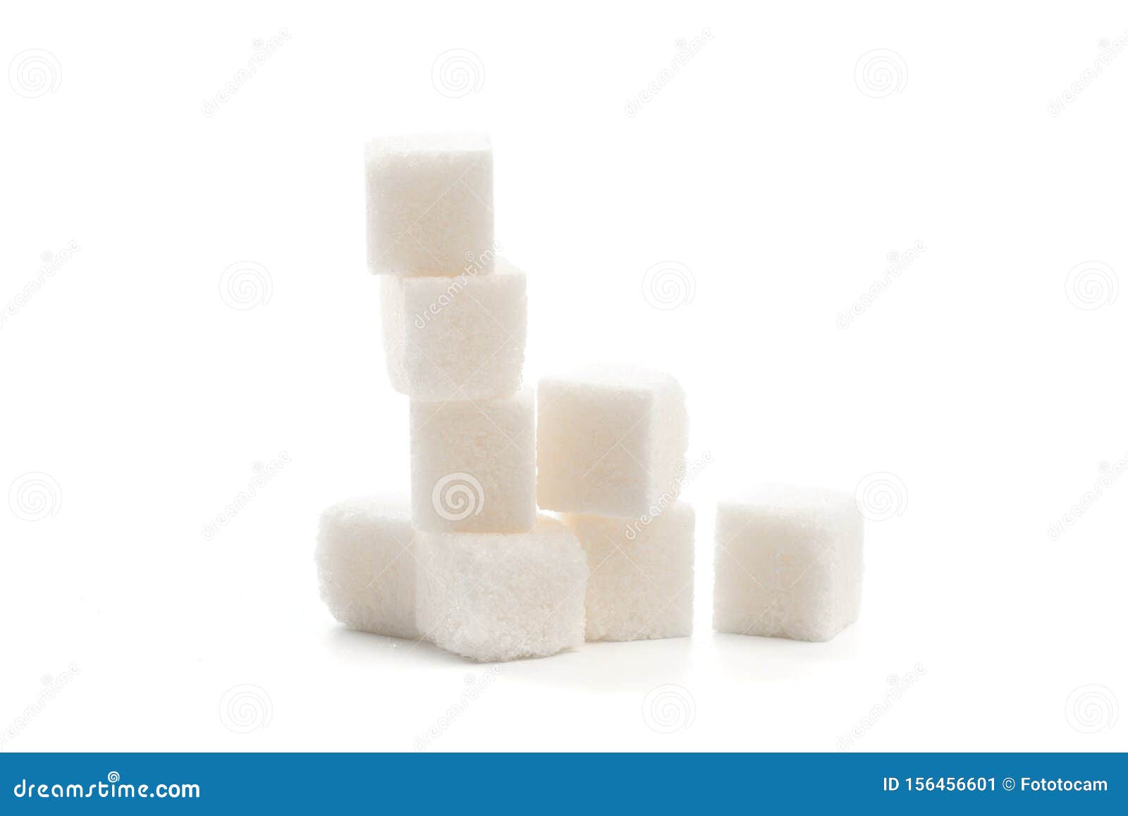.Sugar Cubes on White Background Isolated - Image Stock Image - Image ...