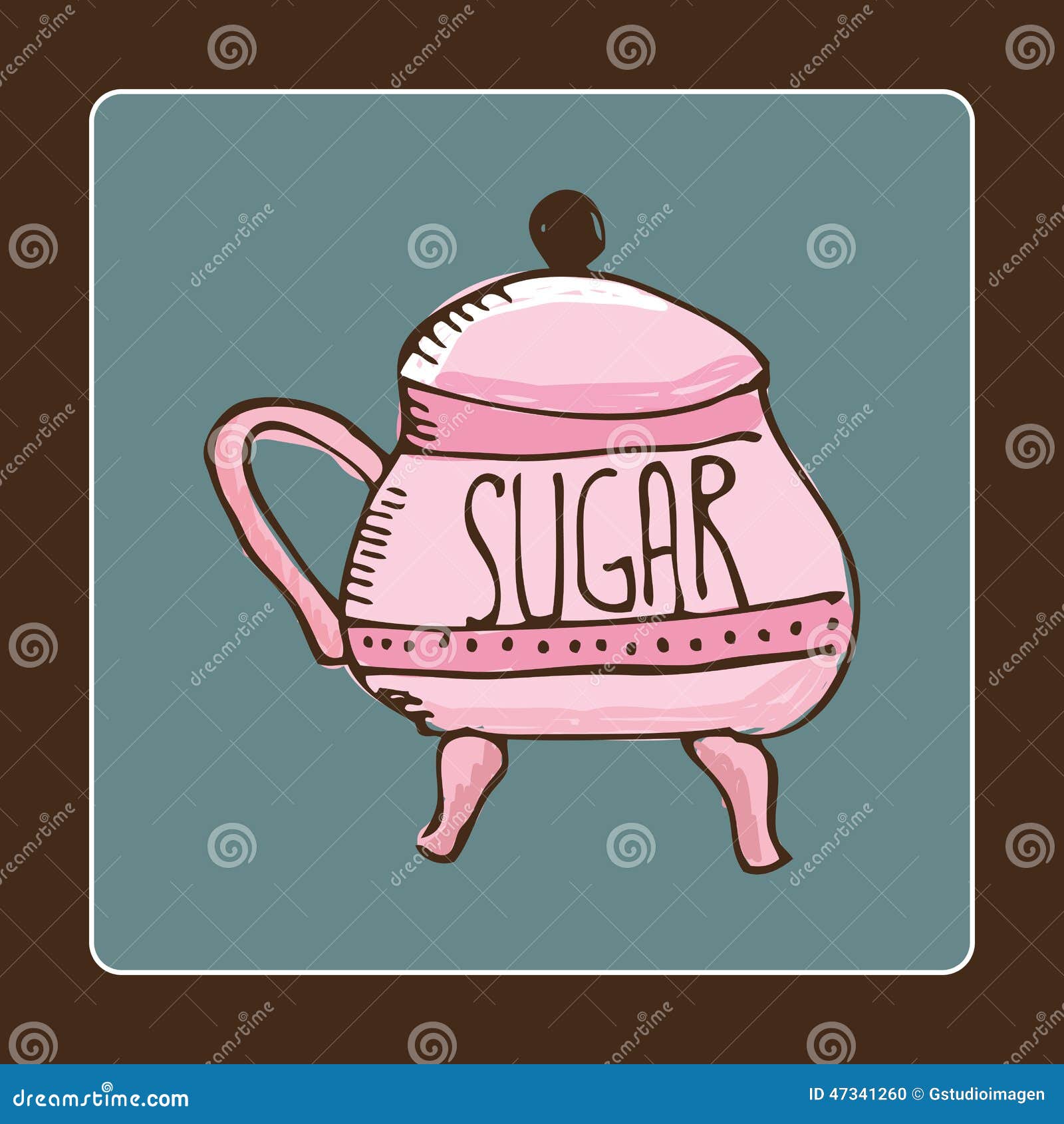 Sugar design stock vector. Illustration of antique, lettering - 47341260