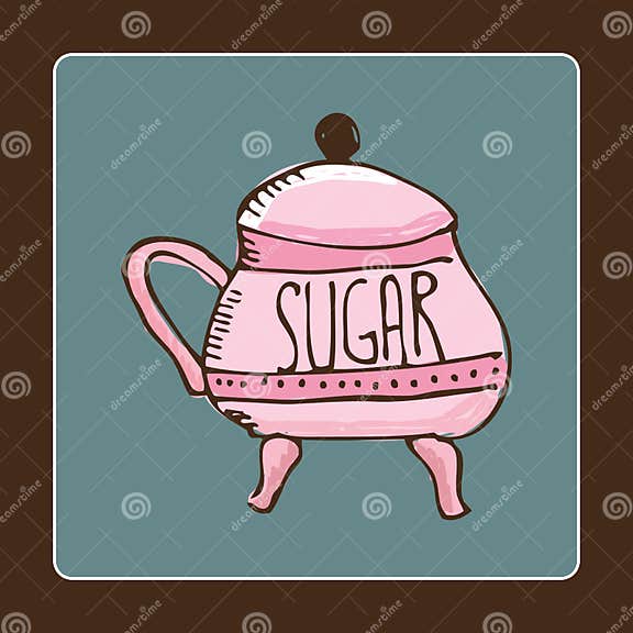 Sugar design stock vector. Illustration of antique, lettering - 47341260