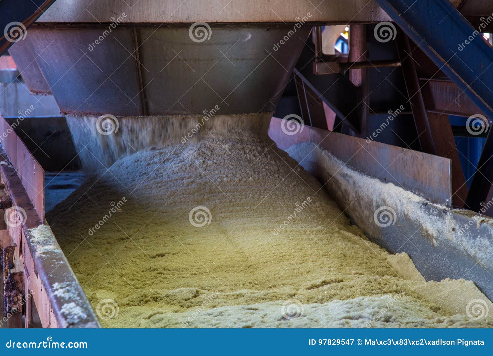 Sugar Factory Industry Line Production Stock Image - Image of refinery ...