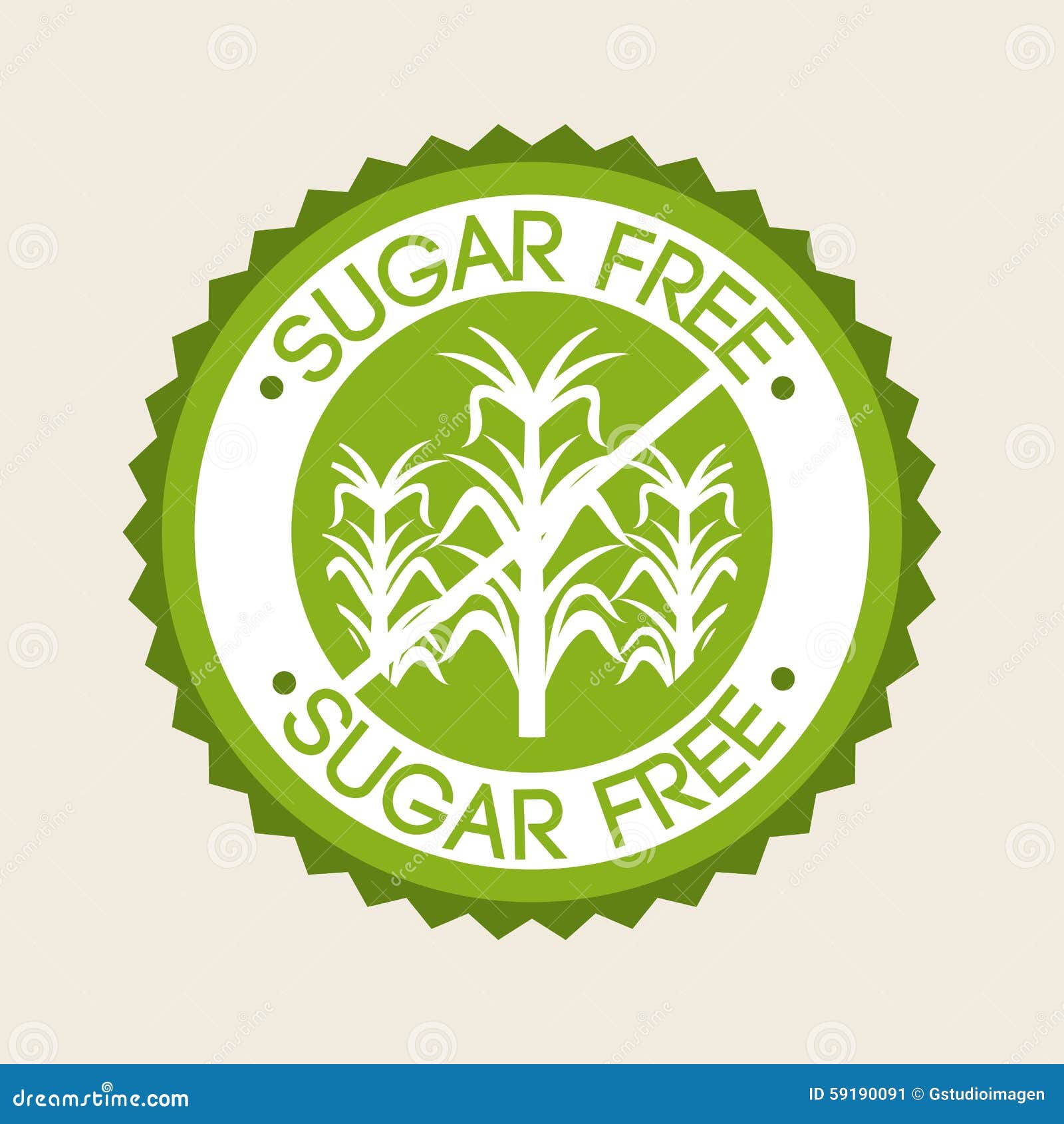 Sugar free stock vector. Illustration of sweet, isolated - 59190091