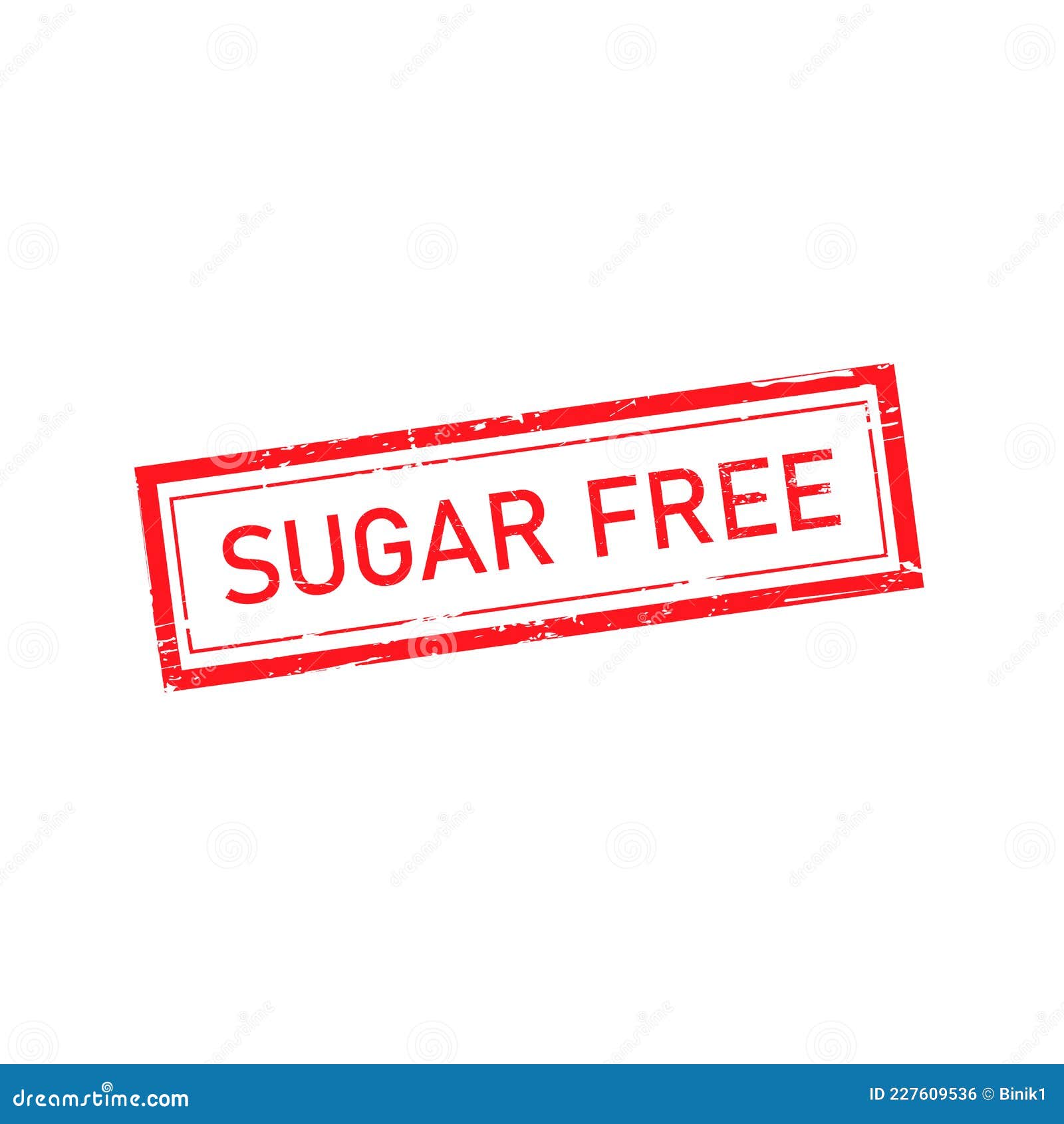 Sugar Free Grunge Stamp Vector Isolated on White Background Stock ...