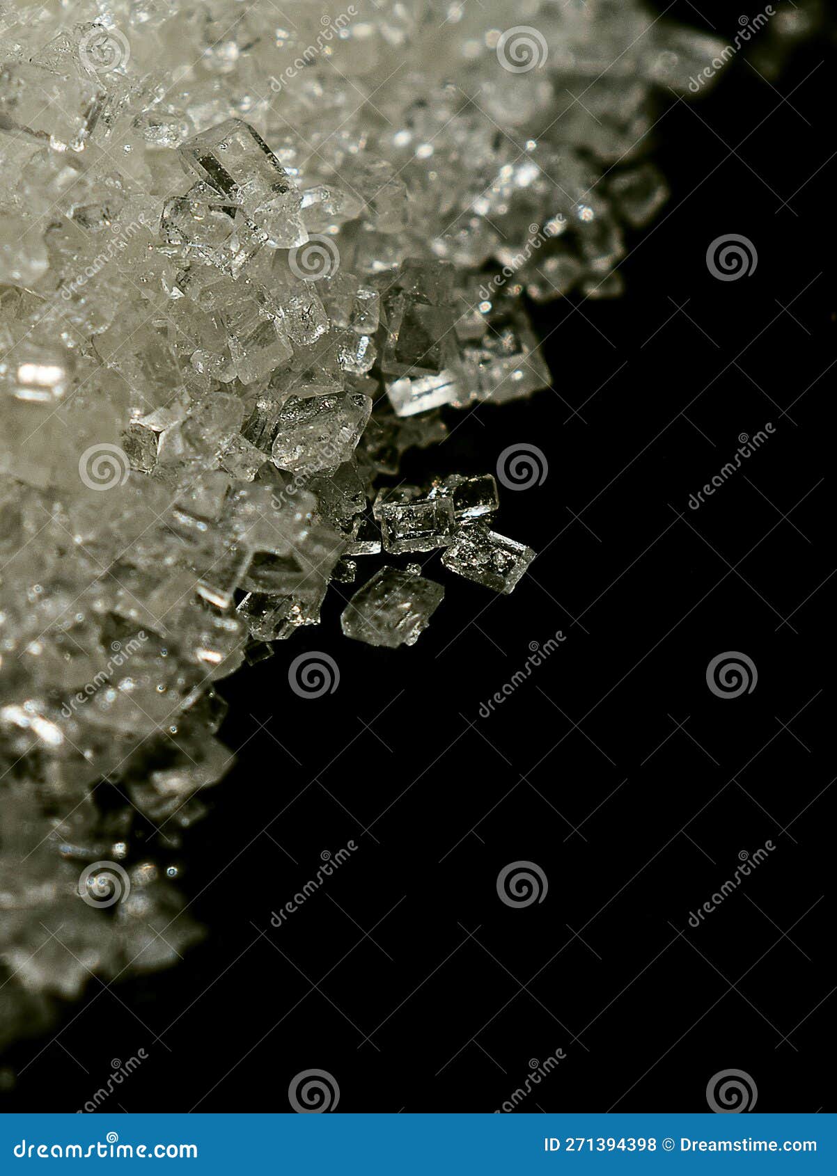 Sugar, Glass Stones and the Play of Light and Shadow. Stock Photo ...