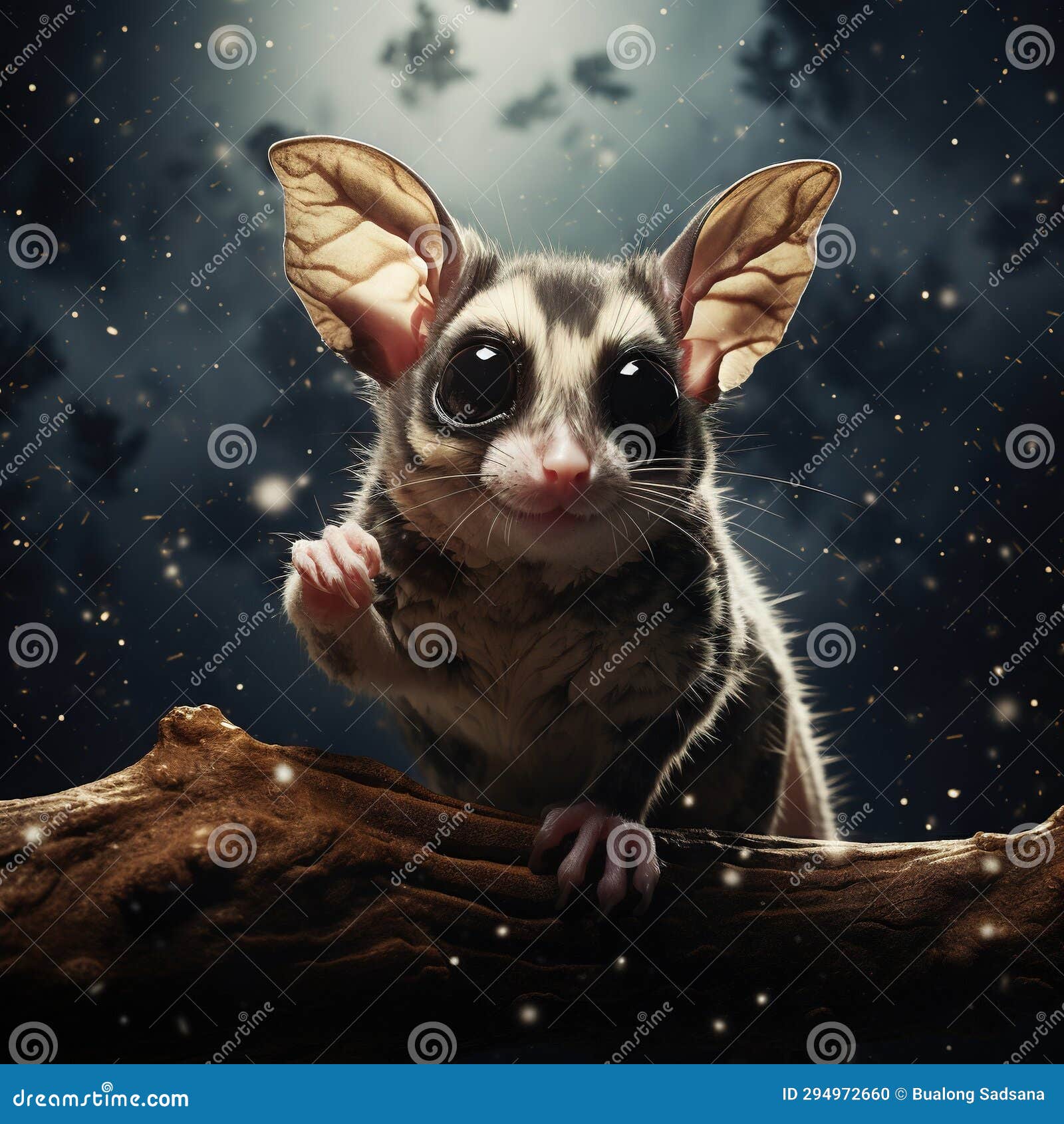 Sugar Glider, Petaurus Breviceps Made with Generative AI Illustration ...