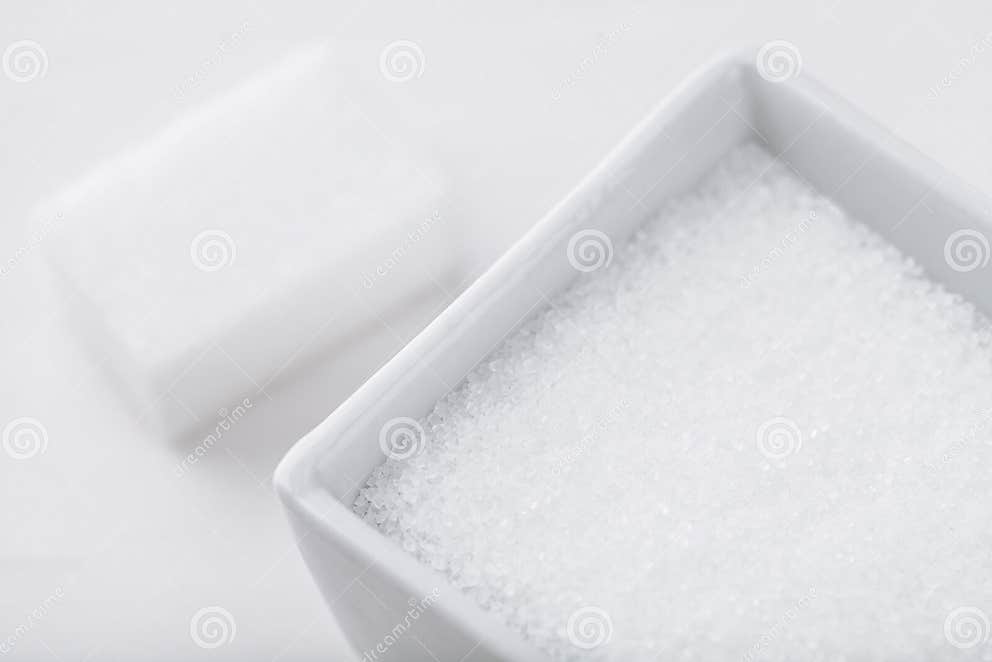 Sugar grains and cube stock image. Image of glucose, eating - 32162051