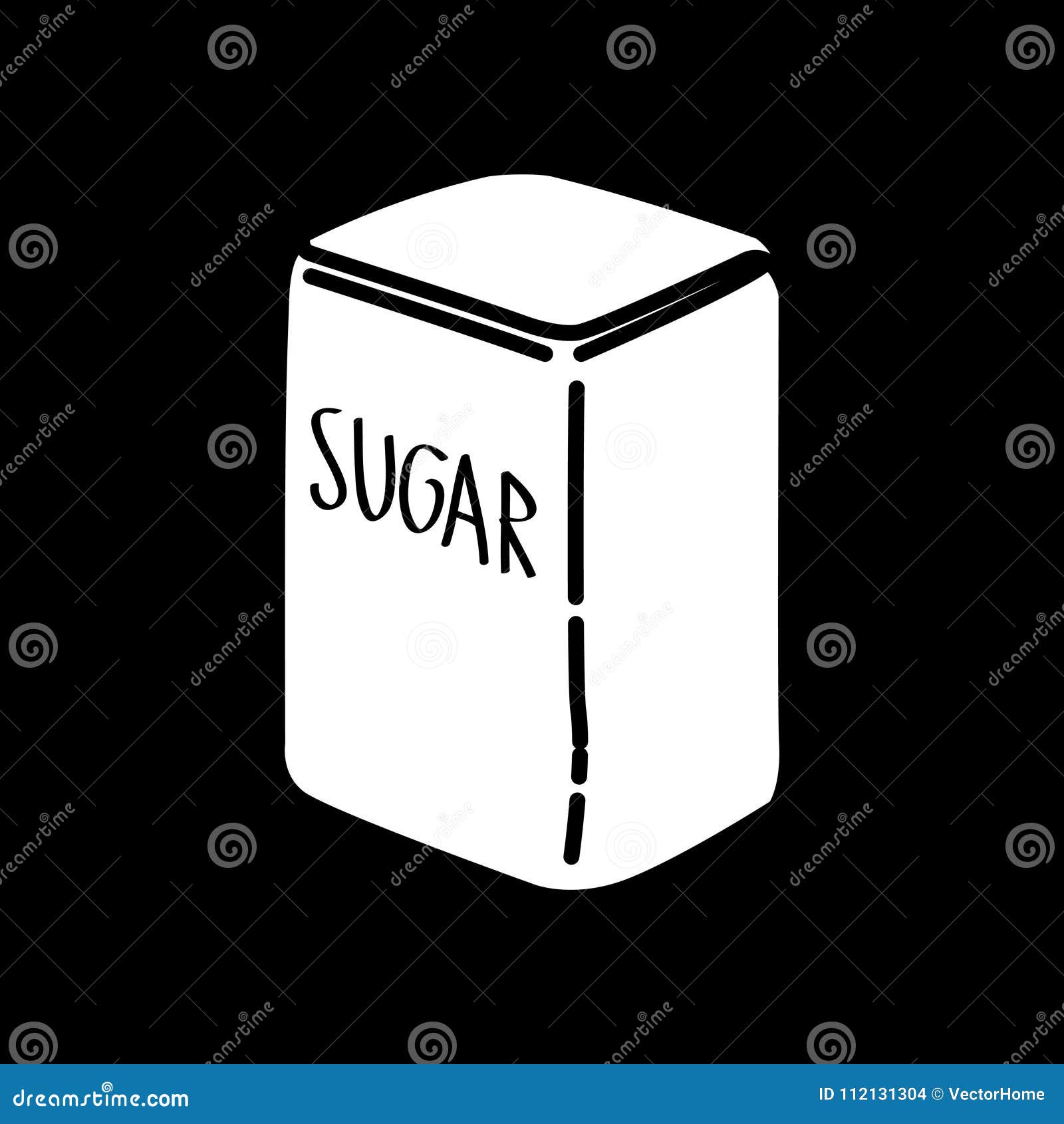 Sugar Icon, Vector Illustration Stock Vector - Illustration of sweet ...