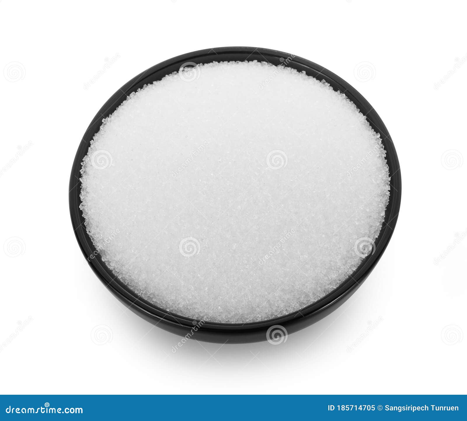 Sugar Isolated on White Background Stock Image - Image of white, spoon ...