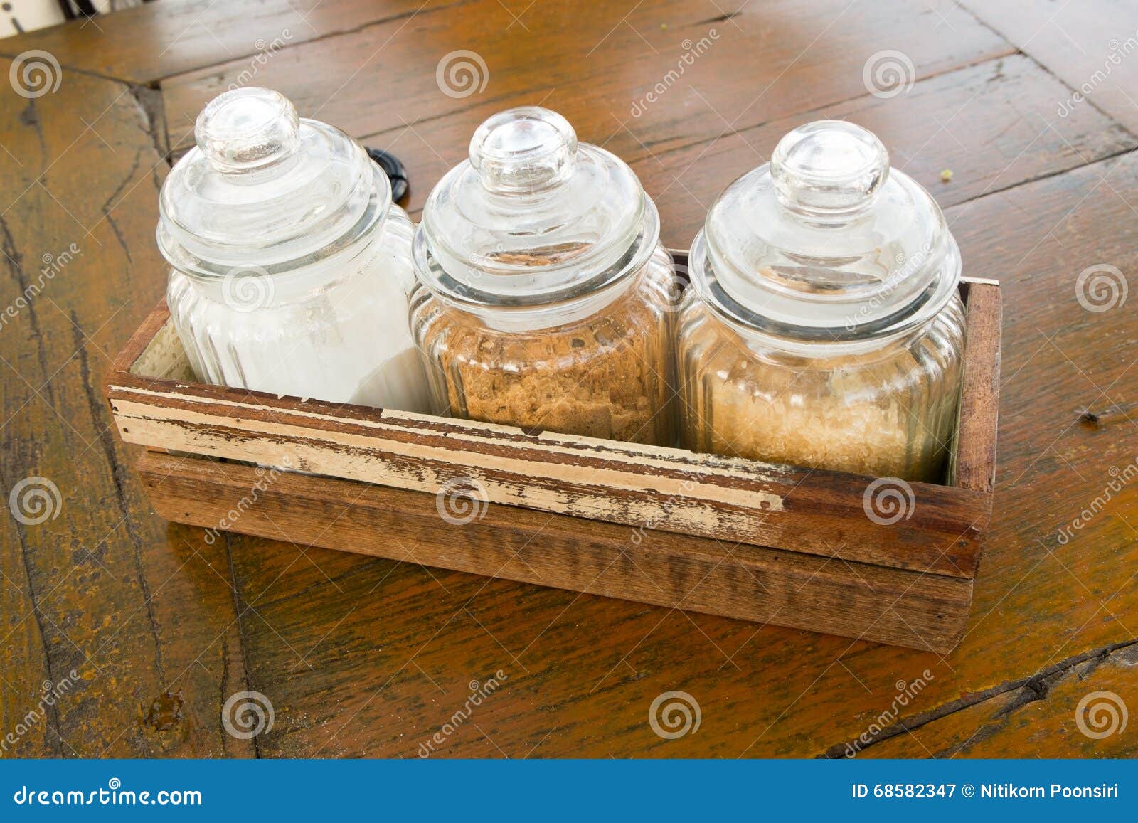 Sugar jar and garnish. stock image. Image of mason, garnish - 68582347