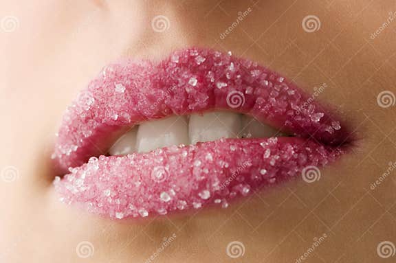 Sugar lips close up stock image. Image of sweet, pink - 10625137