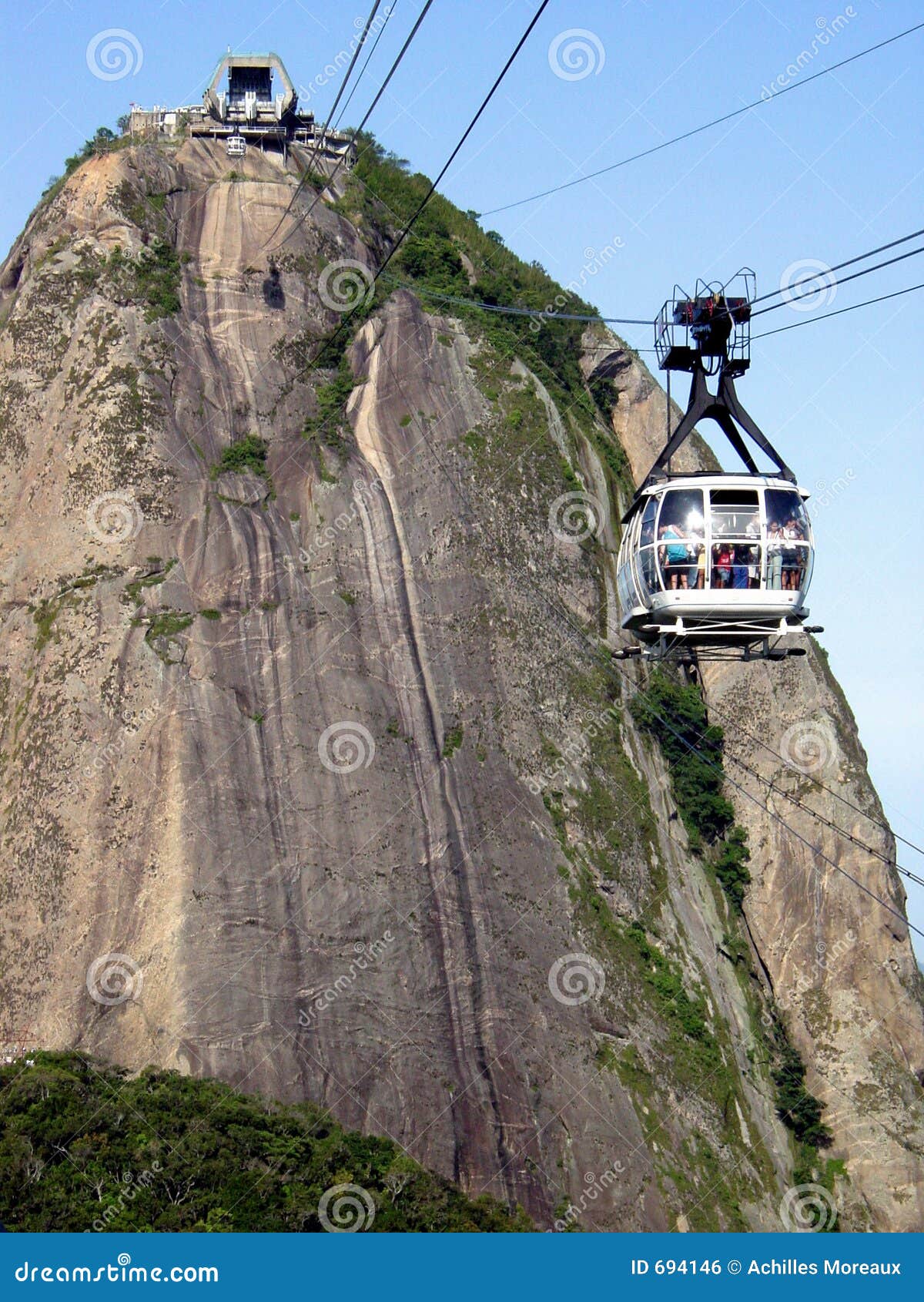 Sugar Loaf and His Cable Car Stock Photo - Image of america, cable: 694146