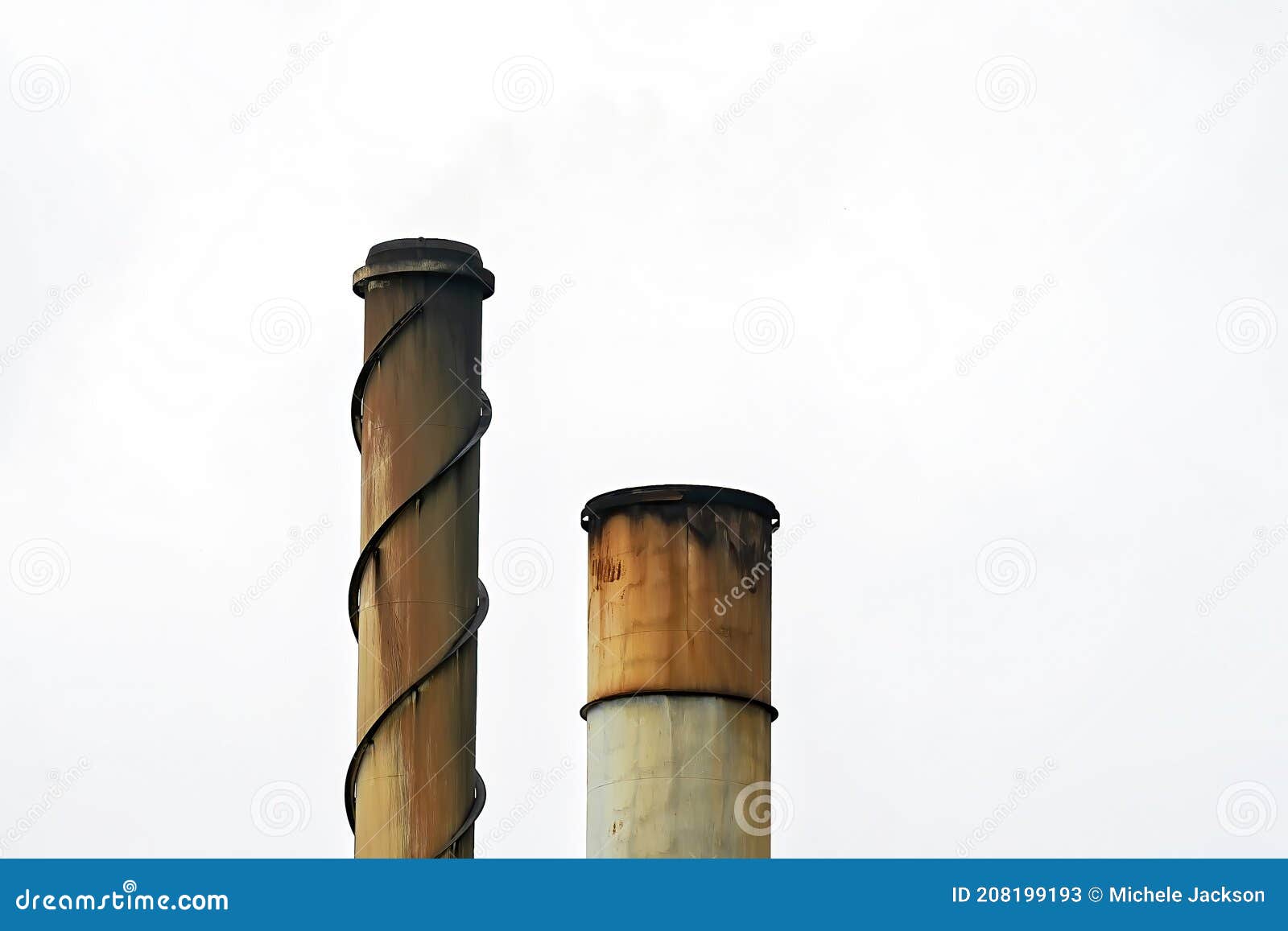 Sugar Mill Chimney Stacks stock image. Image of molasses - 208199193