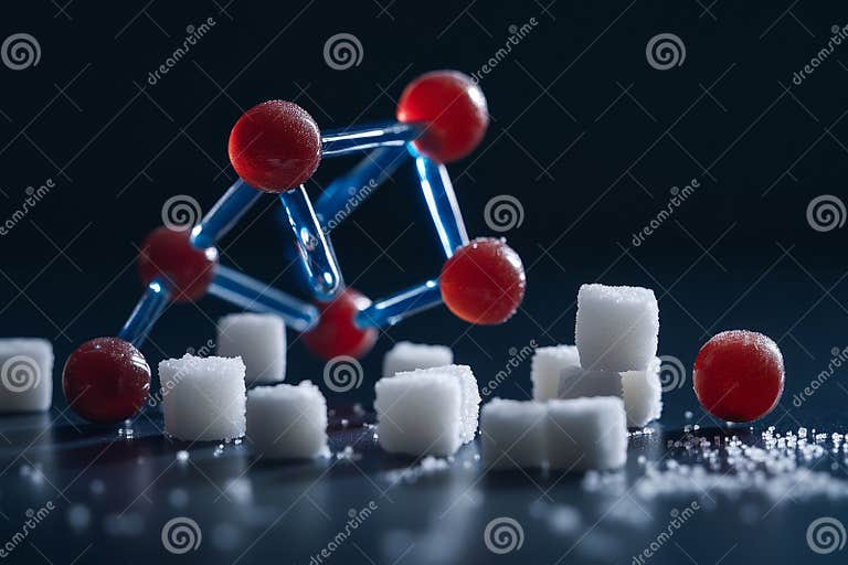 Sugar Molecule a Visual Representation of Sweetness a Molecular Model ...