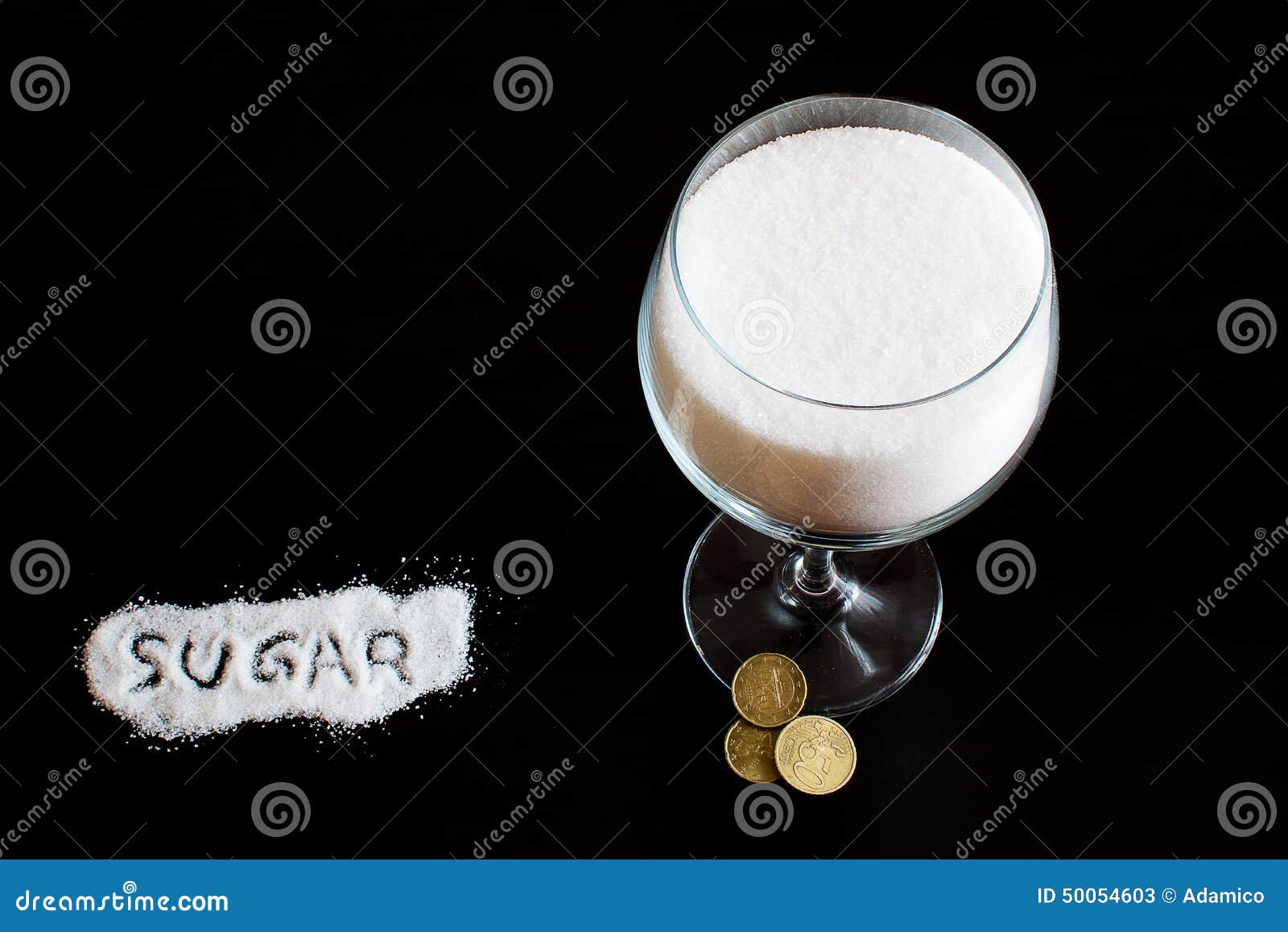 Sugar and money stock image. Image of coins, heap, spoonful - 50054603